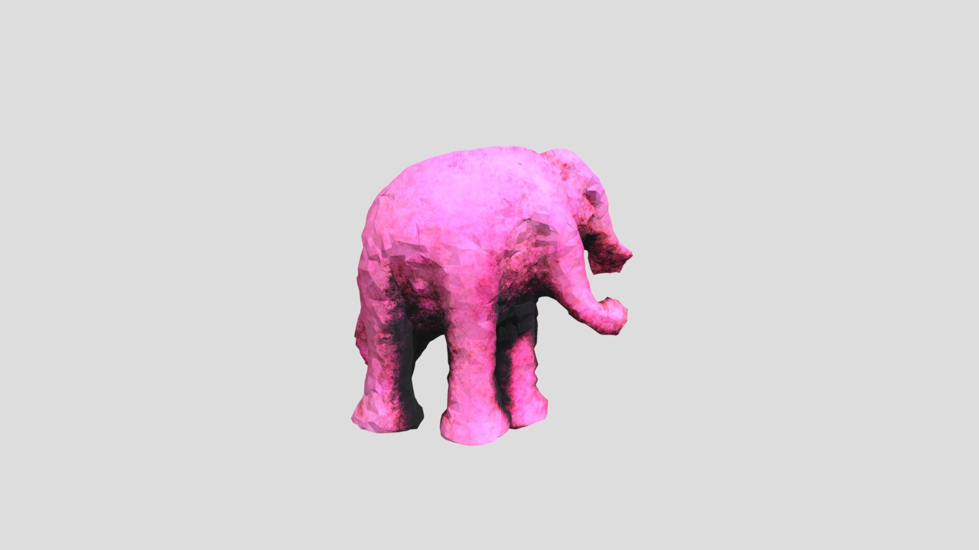 3D model of a pink elephant dancing - Download Free 3D model by Mirage ...