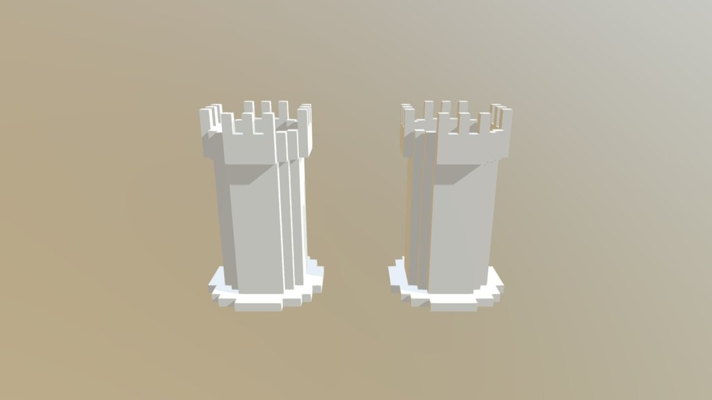 2 Rooks - 3D model by davidh3d [8bd6289] - Sketchfab