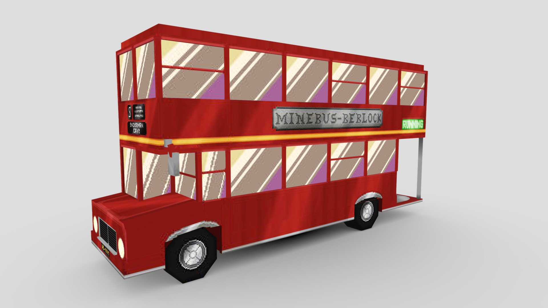 Double decker - 3D model by BeBlock (@beblockstudio) [8bda8e0] - Sketchfab
