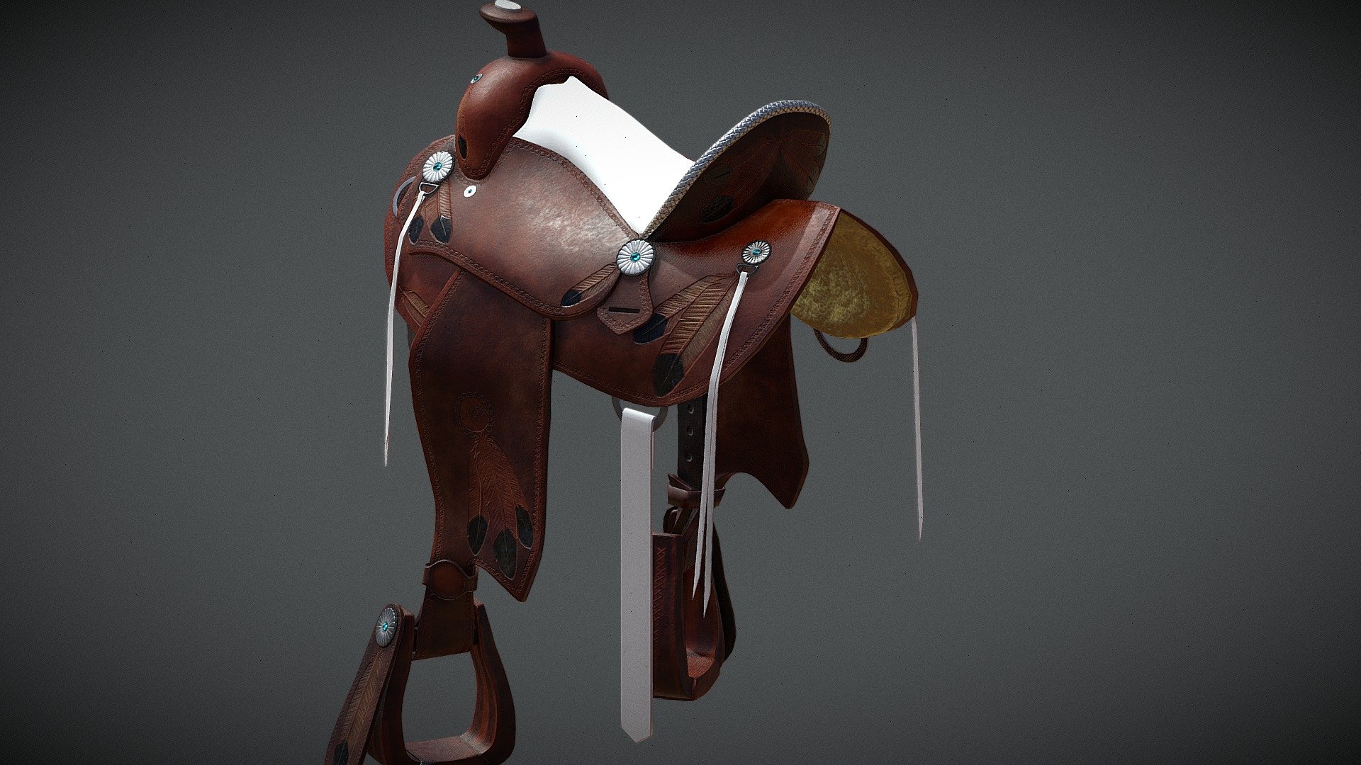 Western Horse Saddle - Download Free 3D model by Nicole Gueli ...