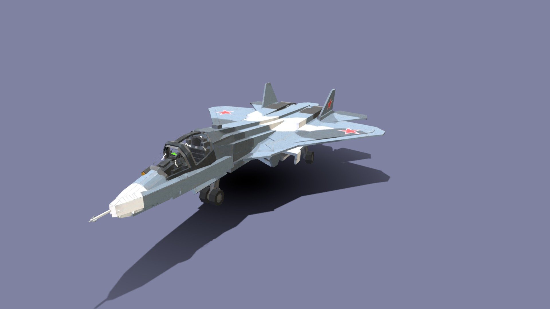 SU-57 OLD [LOW-POLY] - 3D model by BLACKOUT1987 (@blackout_198787 ...