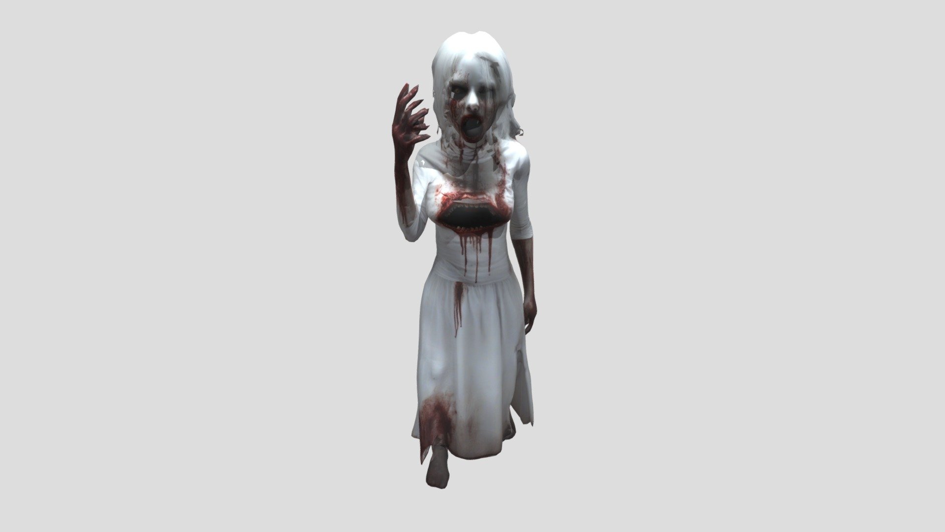 Scary women from horror from your nightmare - 3D model by phlox2141 ...