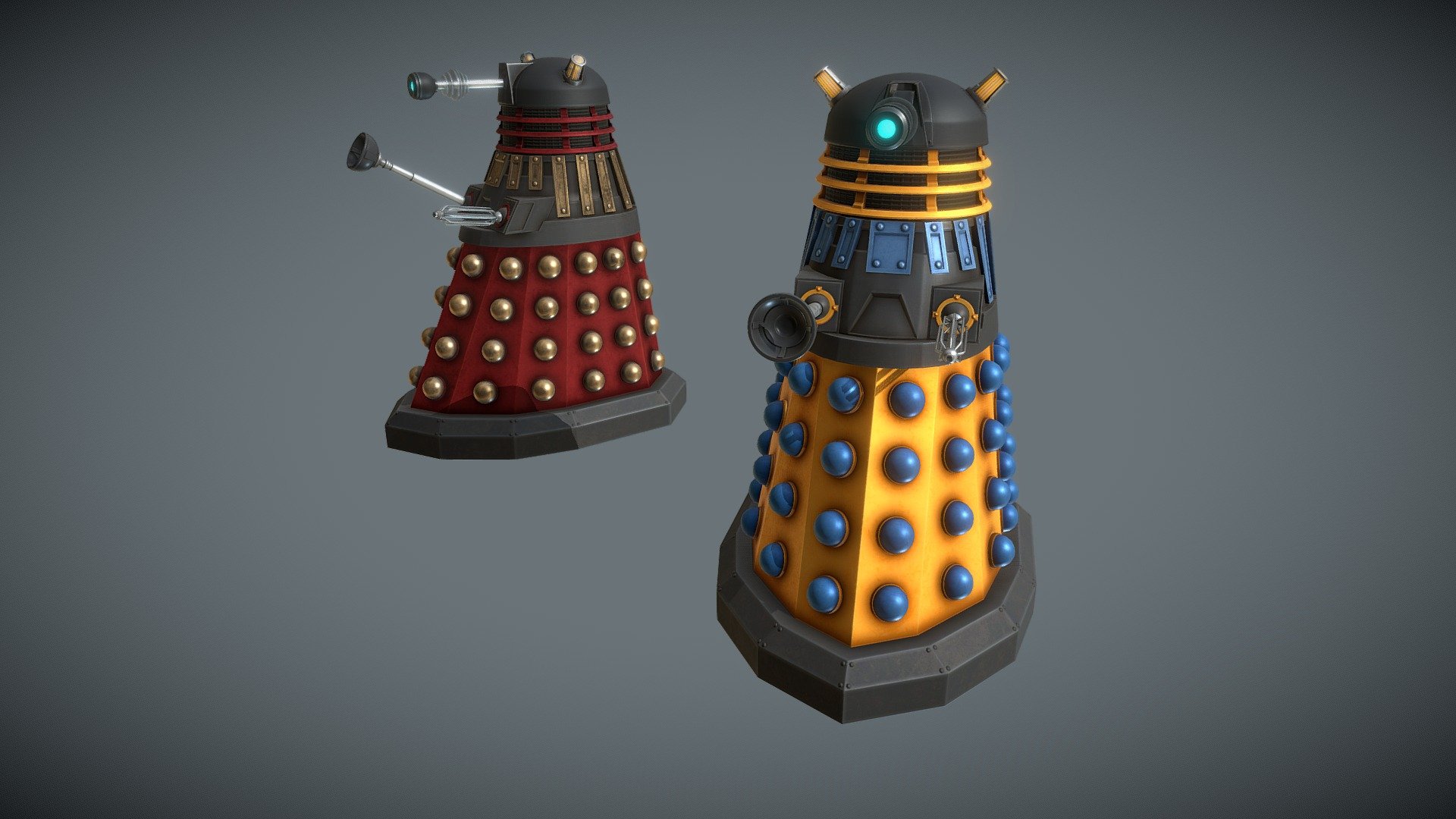 Low Poly Dalek - Buy Royalty Free 3D model by Philip Gilbert ...