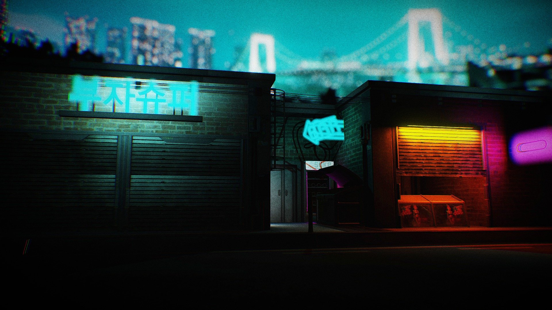 Neon Scene - 3D model by Studio Lab (@studiolab.dev) [8be1086] - Sketchfab