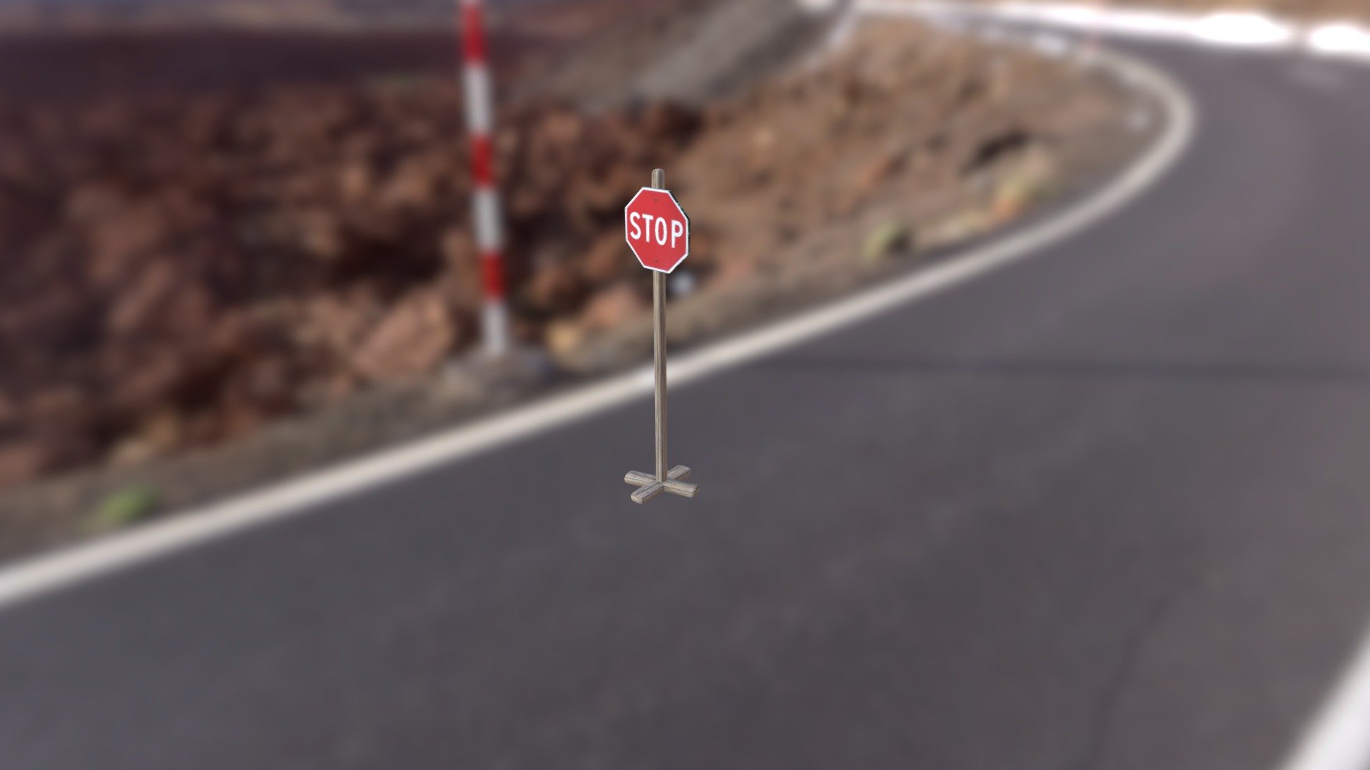 Stop Sign Free Model FBX - Download Free 3D model by tobyporter ...