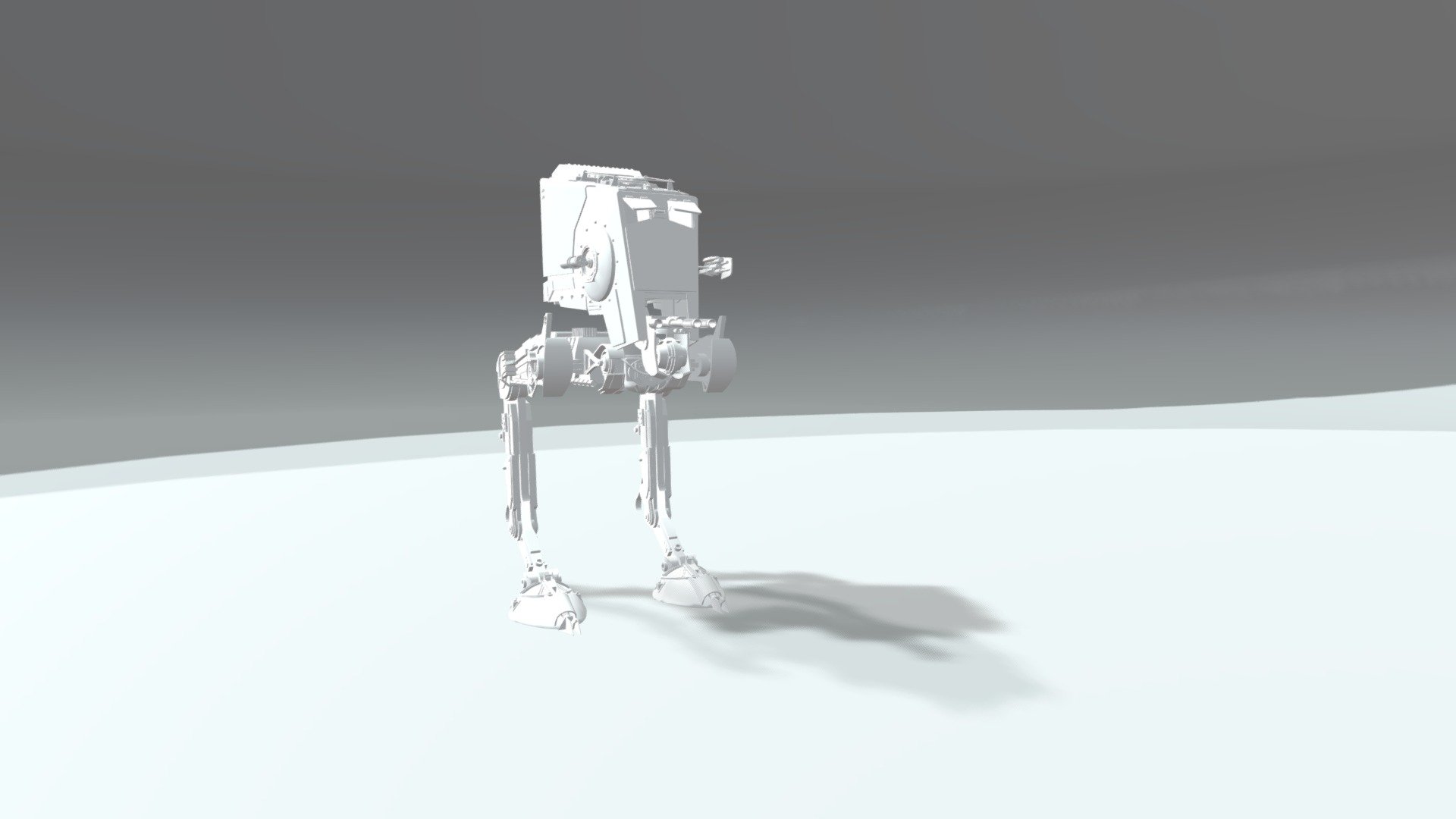 Idle, Walking, Running animation for the AT-ST - 3D model by ...