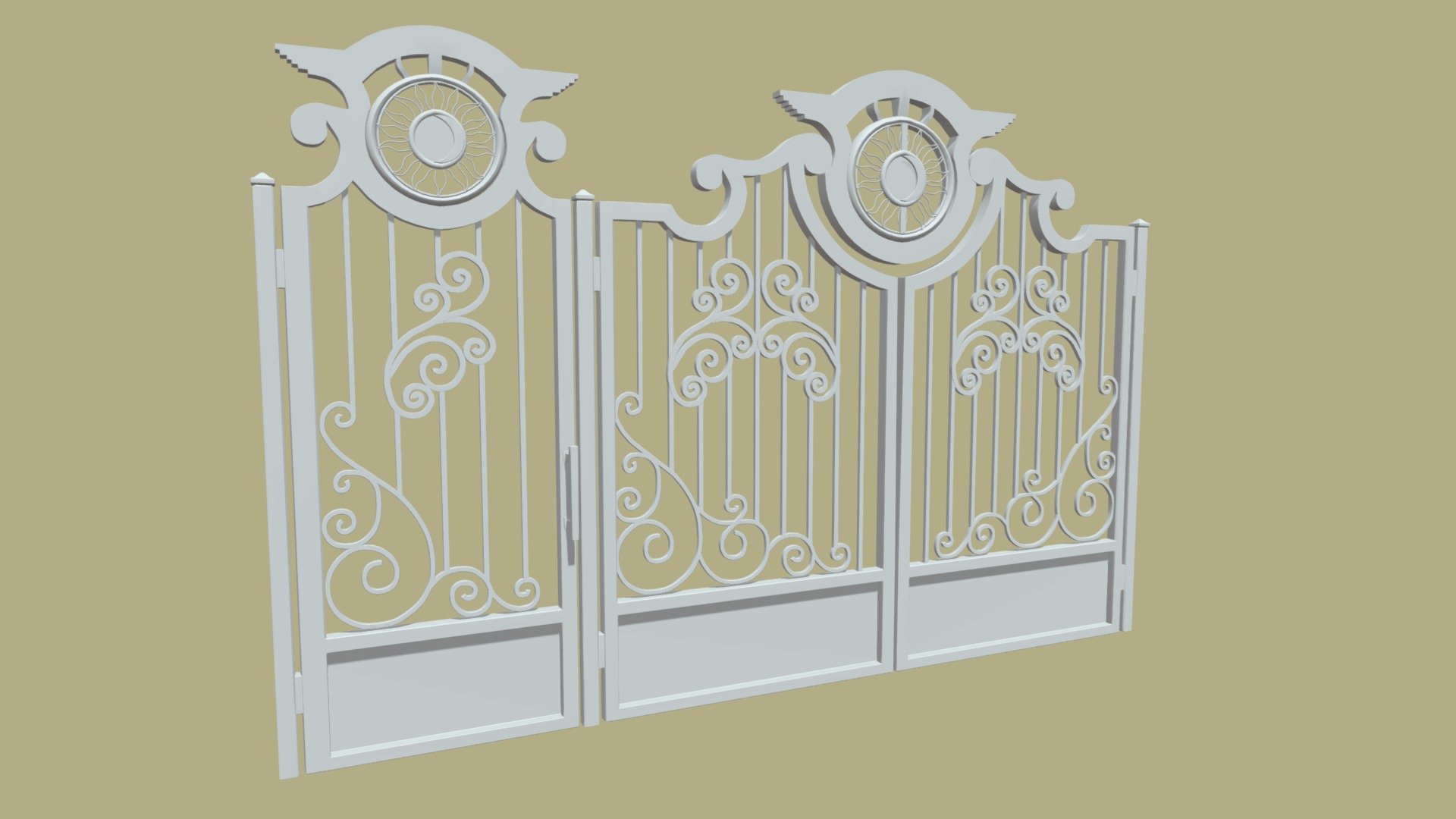 Gate - Download Free 3D model by Vladyslav Holhanov (@vladicom08 ...