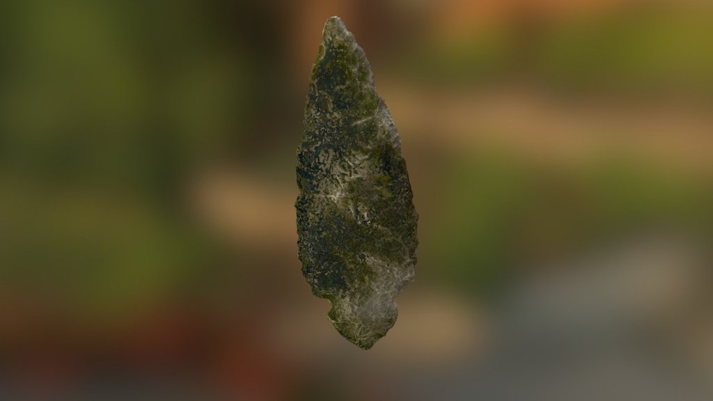 Turkey-tail Projectile Point (VCU_3D_1862) - Download Free 3D model by ...