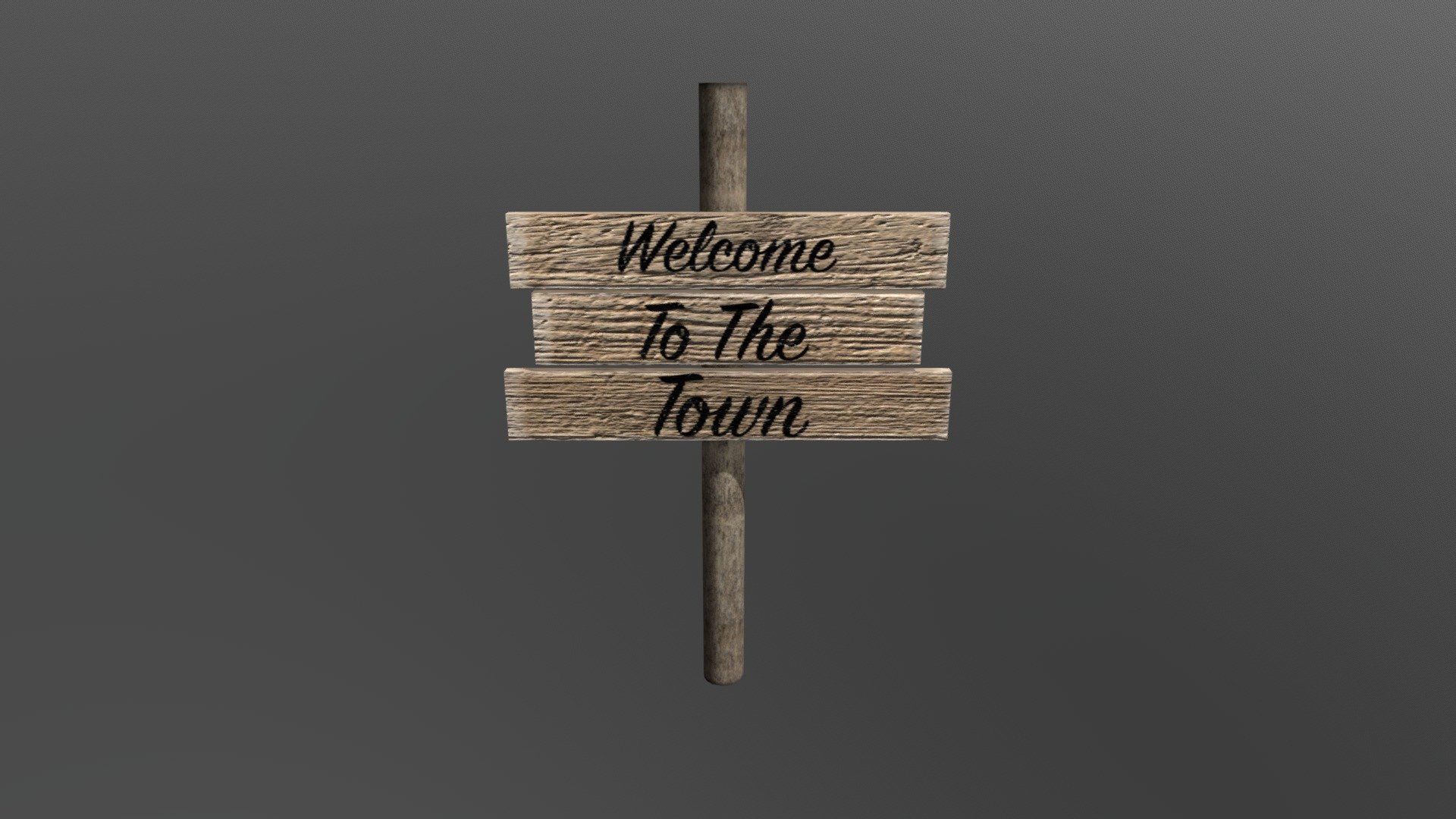 Wooden Sign - 3D model by Mia_H26 [8be93ff] - Sketchfab