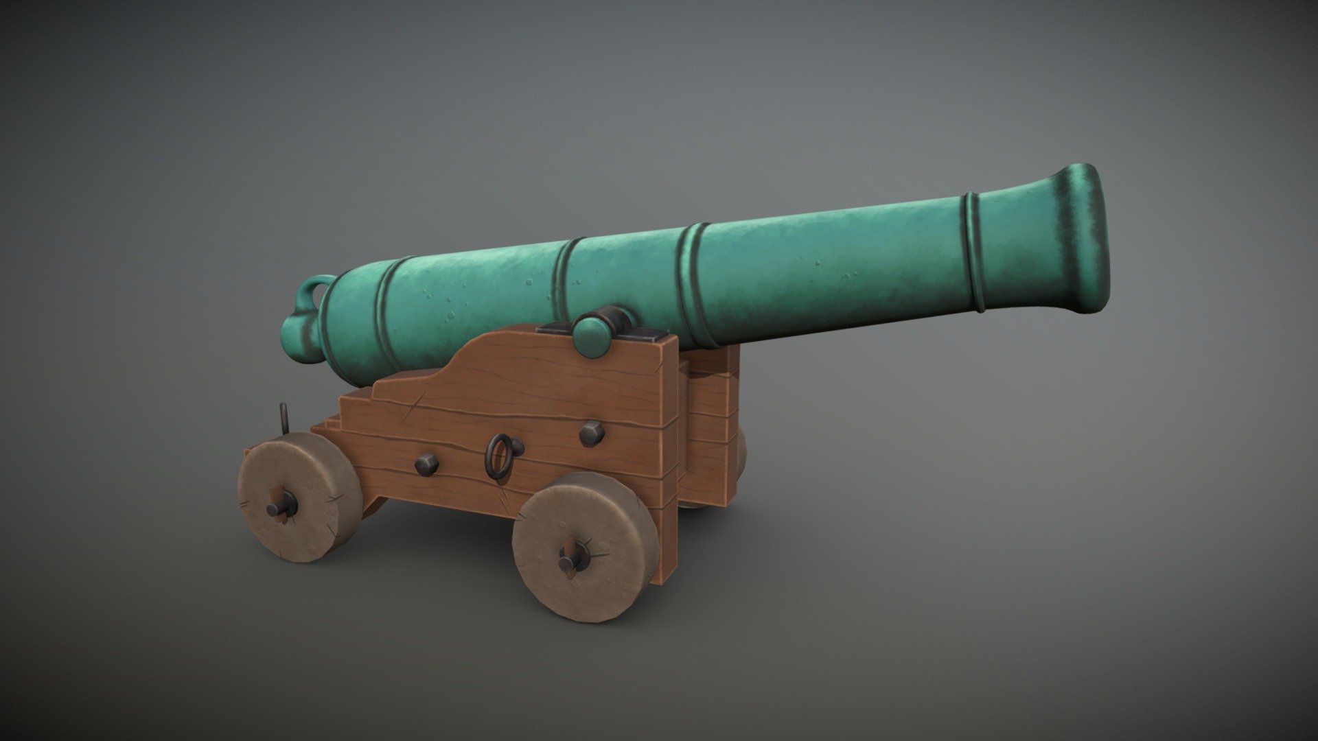 Hand Painted Cannon - 3D model by Lizzelie [8bea6ab] - Sketchfab