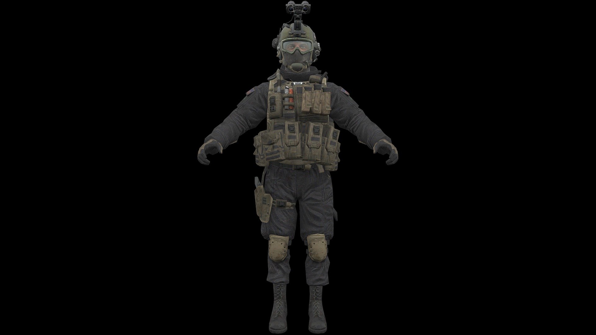 MW2 (2009) - Shadow Company Recon - 3D model by 3XtrEmE [8bea90c ...