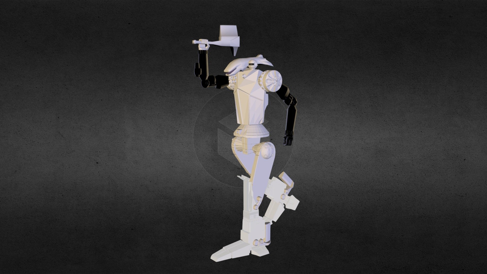 Hatchetman Sketch fab.1.blend - 3D model by Chris Irwin (@cirwintech ...