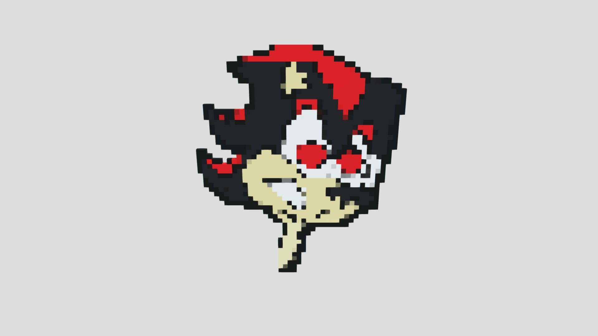 Voxel Shadow The Hedgehog Popsicle 3D Model - 3D model by Deacon ...