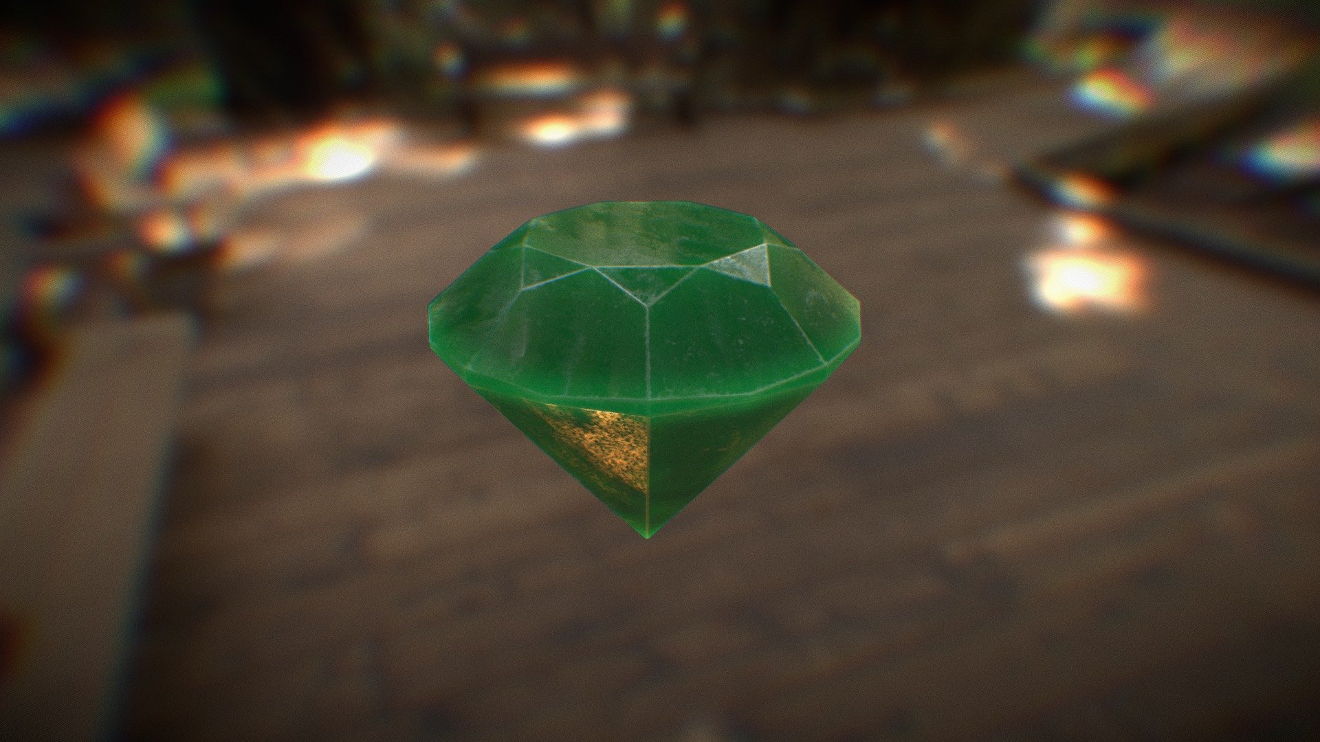 Emerald Gem - 3D model by Arcadeous Phoenix (@arcs3d) [8bf0b6c] - Sketchfab