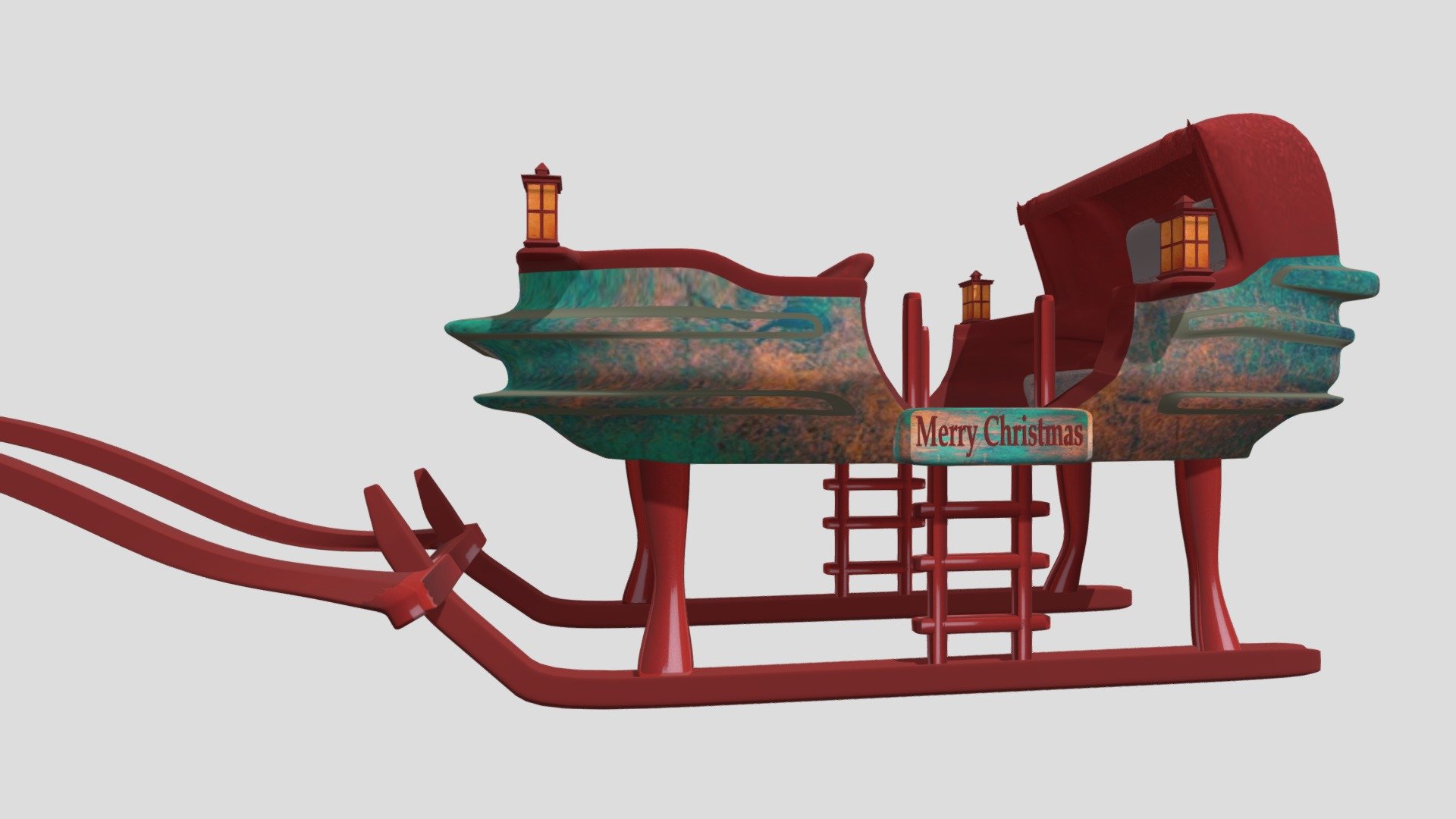 Horse Drawn Sleigh 03 - Download Free 3D model by gogiart (@agt14032013 ...