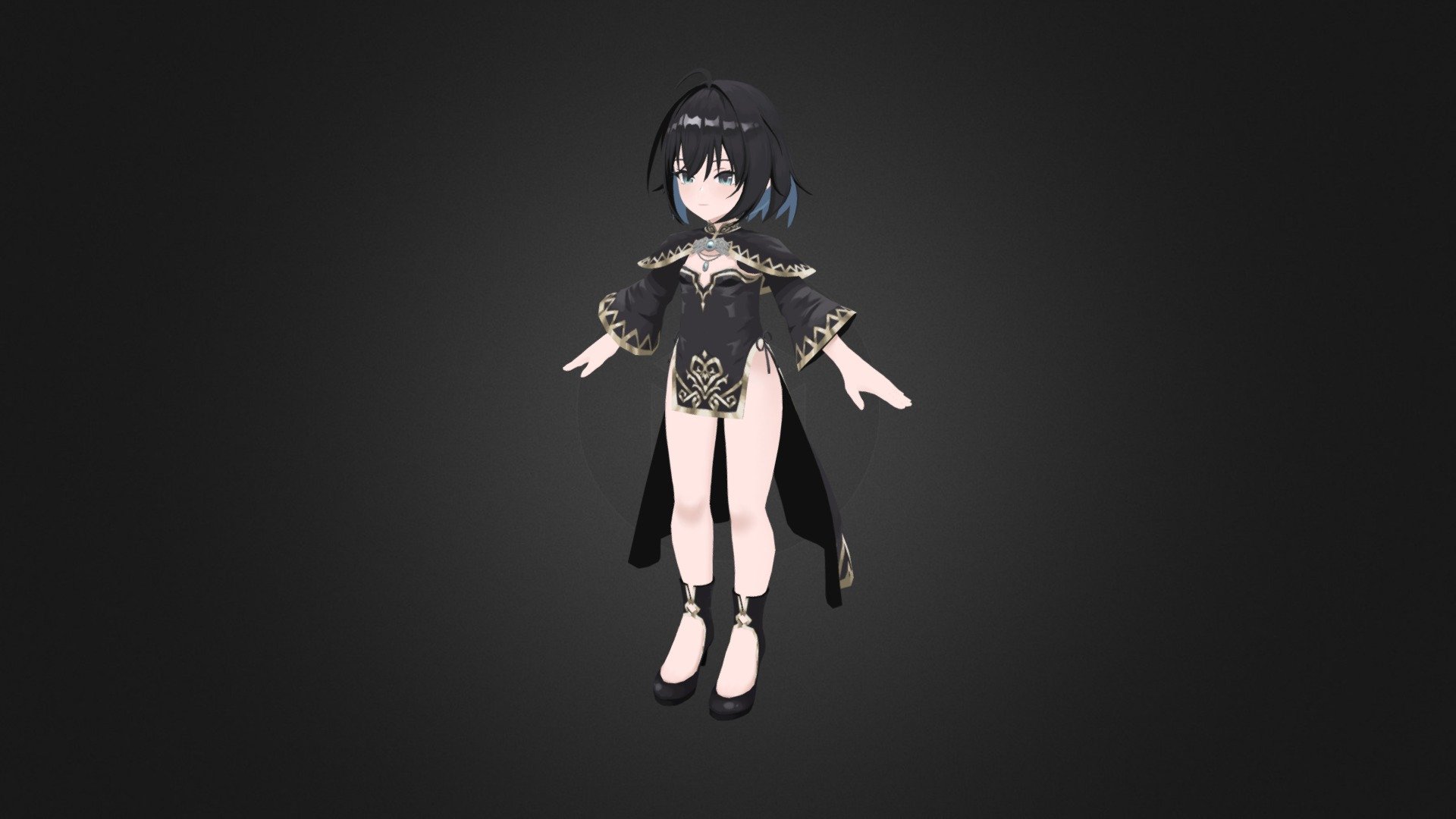 Anime Girl 3 - 3D Rigged Model - 3D model by AngeDesu [8bf1365] - Sketchfab
