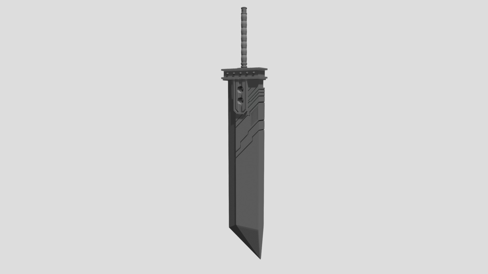 Cloud's buster blade (WIP) - Download Free 3D model by Nate3991 ...