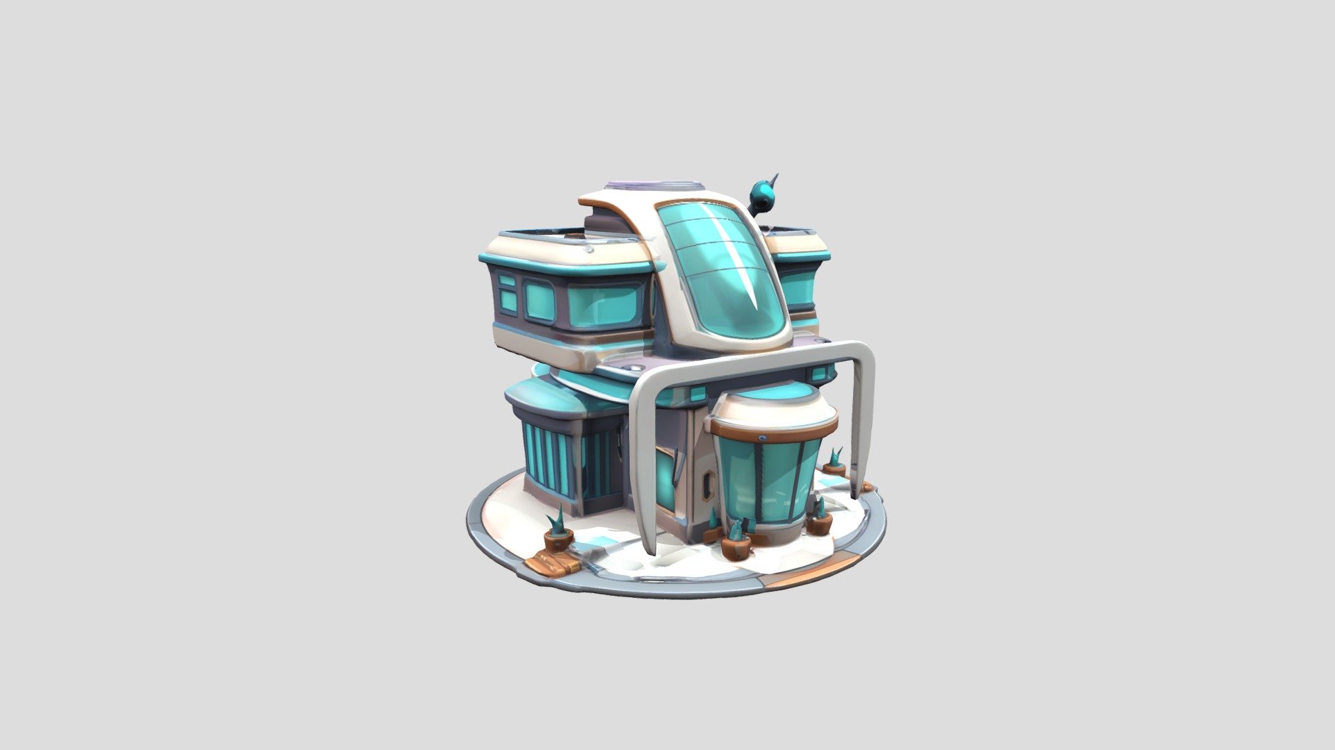 Stylized Building - Download Free 3D model by illustros [8bf47b8 ...