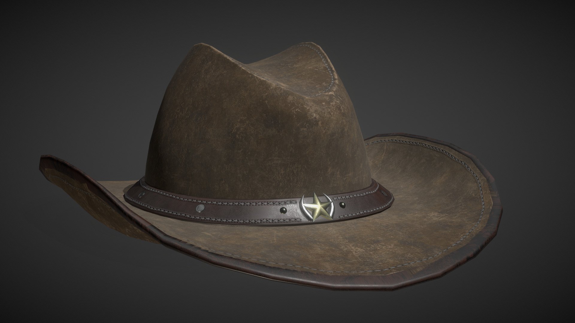 Cowboy Hat - 3D model by harish.3d (@harishv) [8bf49e6] - Sketchfab