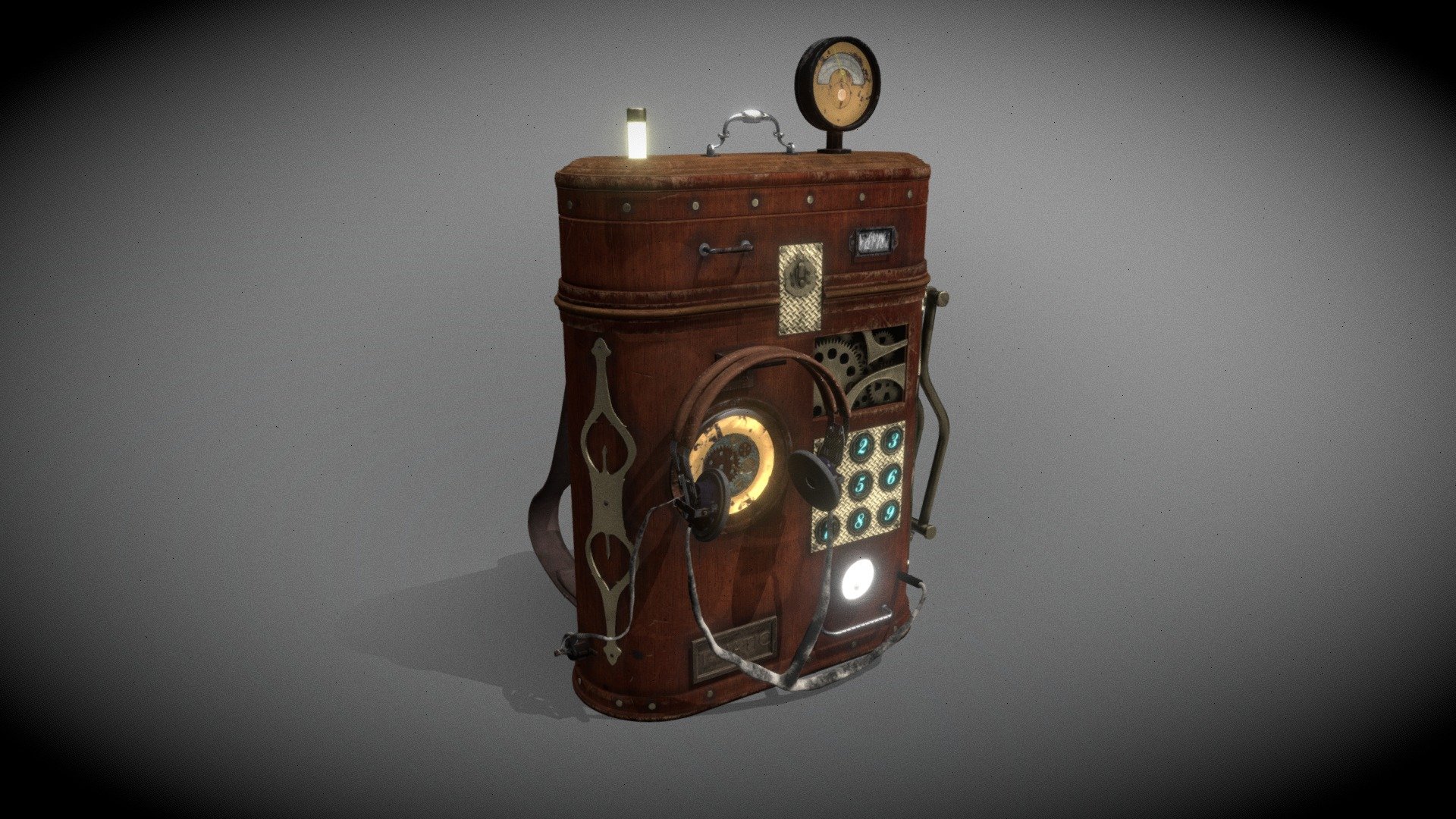 Mochila radio steampunk - Wallapop - Buy Royalty Free 3D model by reza ...