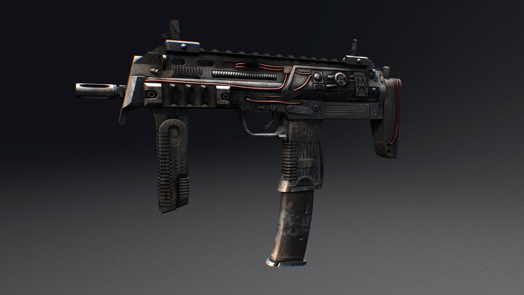 Mp7 EX-Machine - 3D model by estavos [8bf61b9] - Sketchfab