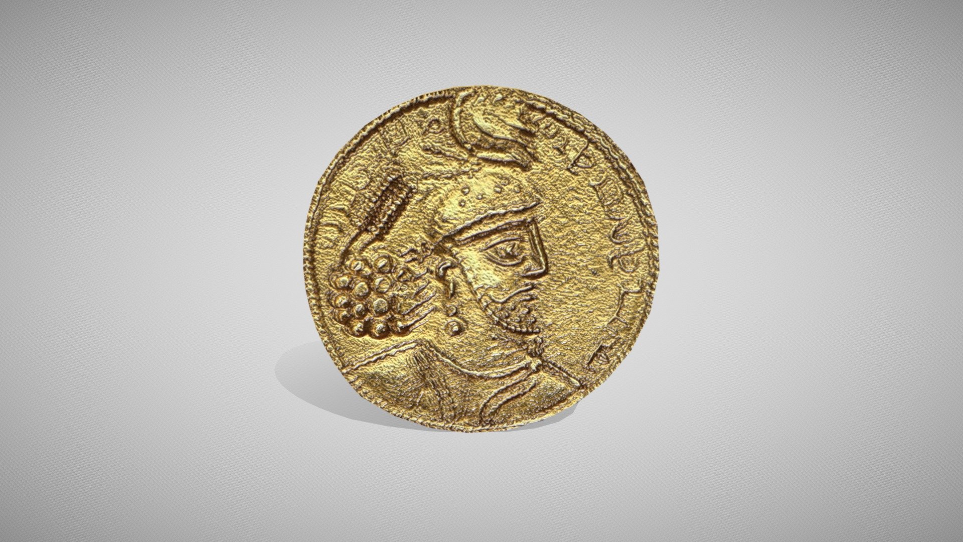 Gold coin of the Sasanian Kingdom - Download Free 3D model by ...
