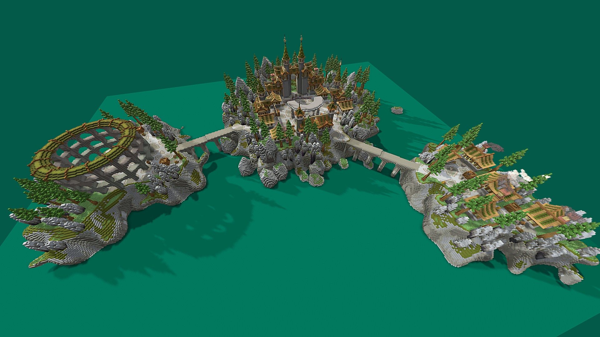 PixelMine | Three Islands Spawn - 3D model by PixelMine [8bf8e44 ...