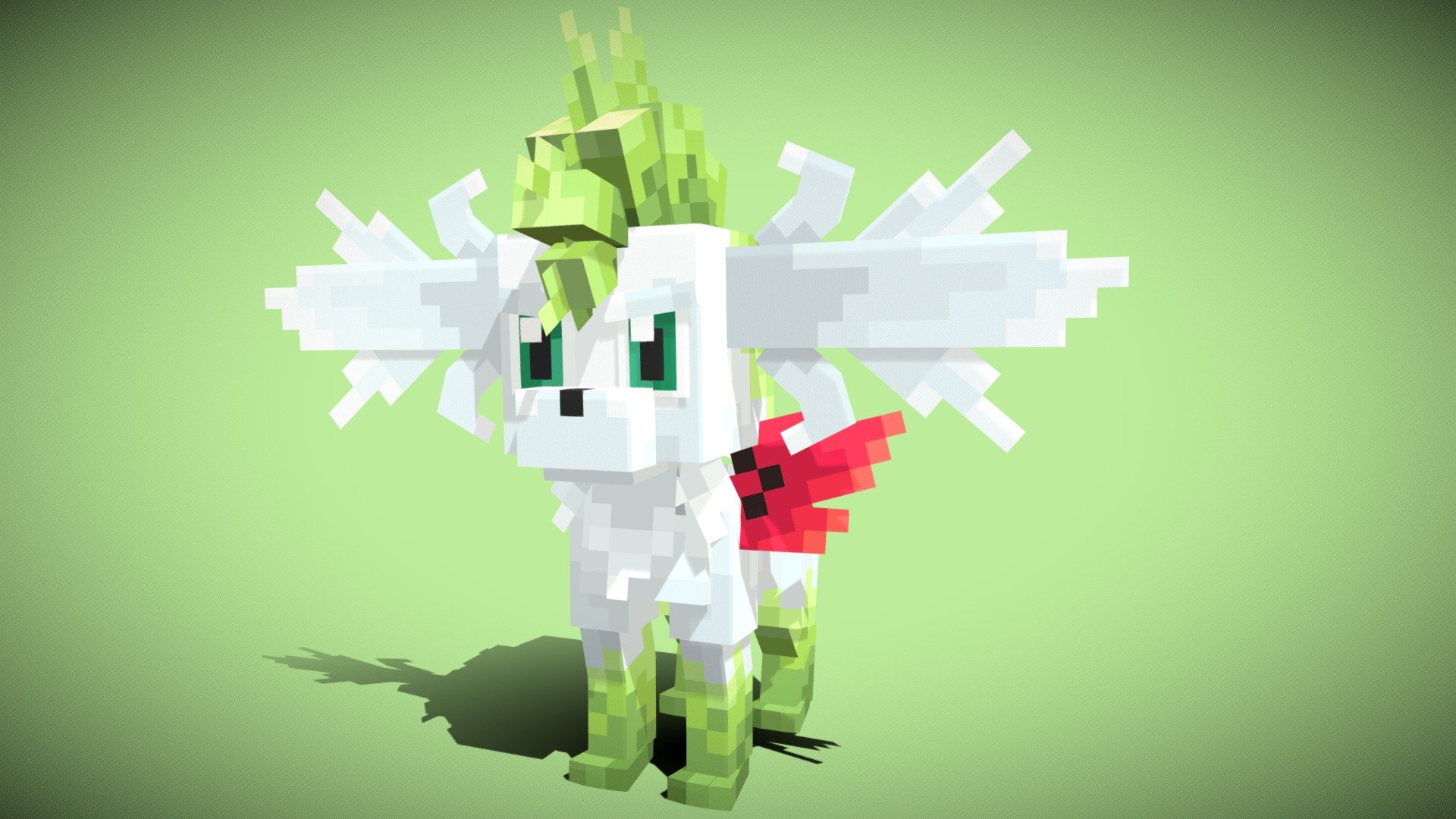 Shaymin sky forme - Minecraft Cobblemon Style - 3D model by AGA_0 ...