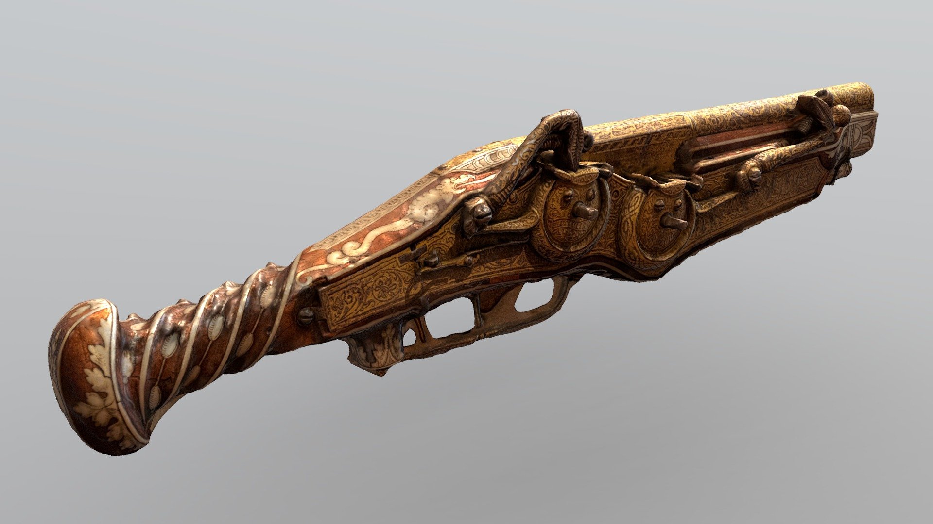 Decorative Sword Grip Gun - Buy Royalty Free 3D model by Austin ...