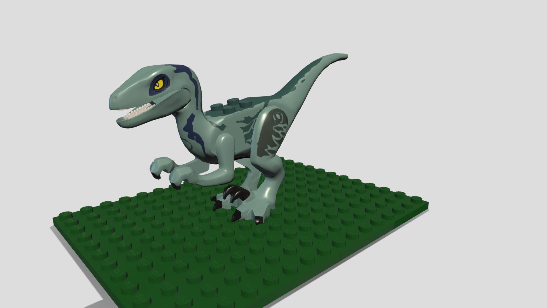 Lego Raptor - 3D model by mrpetercharman [8bfc328] - Sketchfab