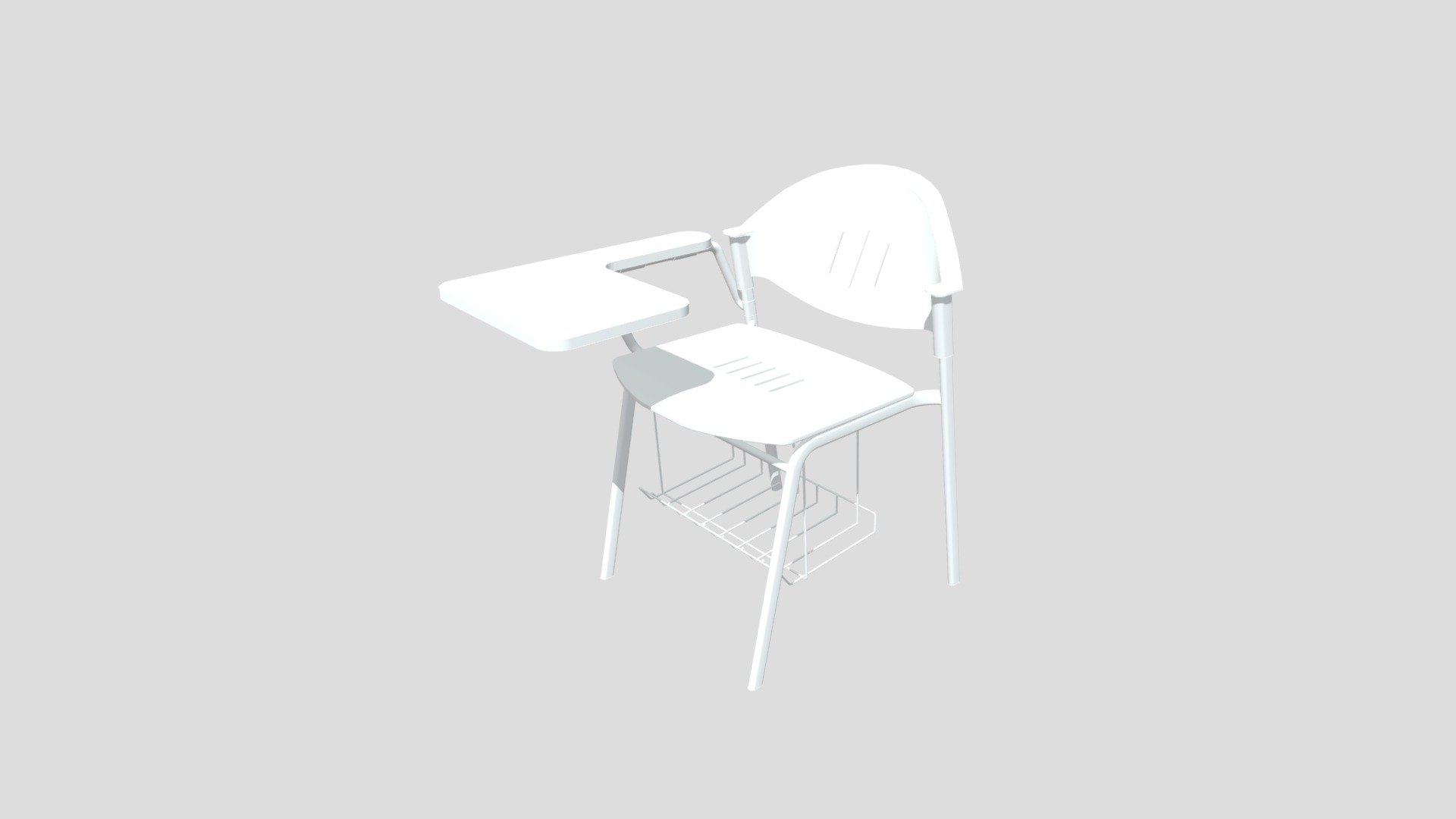 Classroom Chair - 3D model by iosman [8bfc456] - Sketchfab