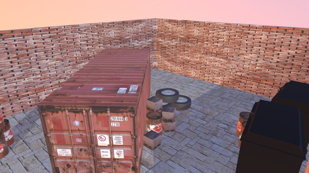 Alley - 3D model by Luc Smits (@LucSmits) [8bfe391] - Sketchfab