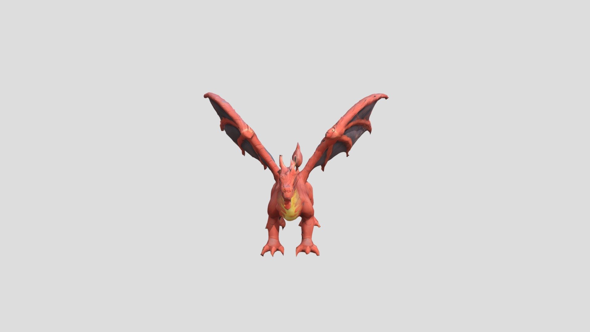 Red Fire Dragon - 3D model by startup2024win [8bfe43c] - Sketchfab