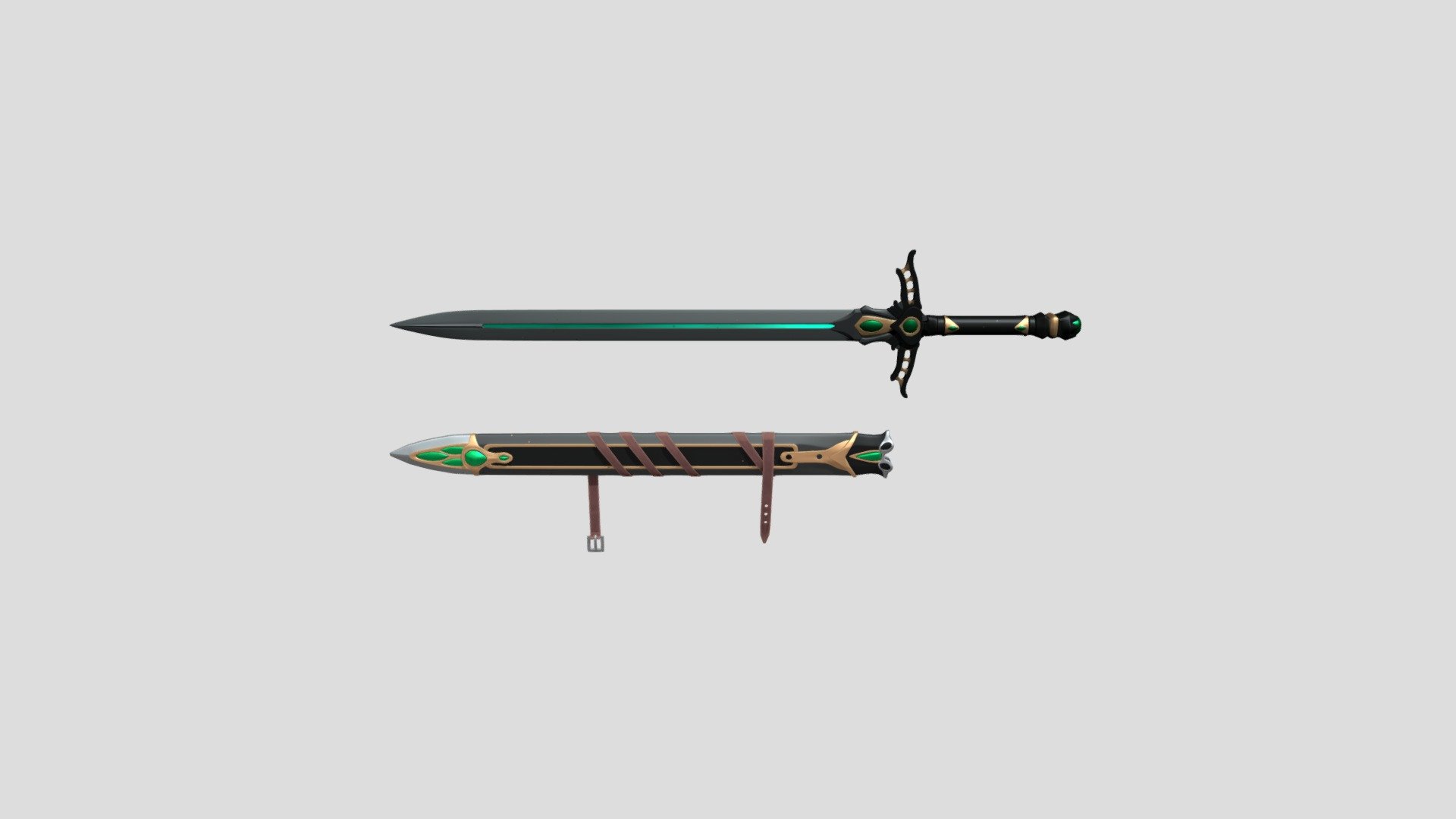 Fantasy Sword - Download Free 3D model by Ryuga (@Dilshad285) [8bff7c6 ...