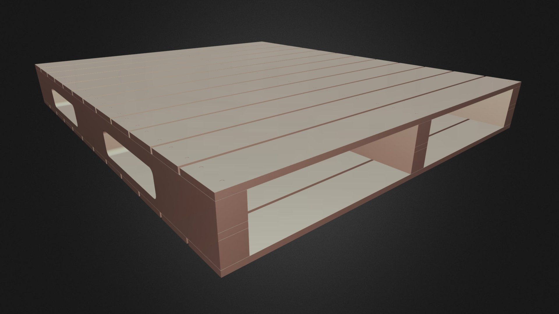 Wood Block Pallet 48 x 40 in - Buy Royalty Free 3D model by MR.AnyCAD ...