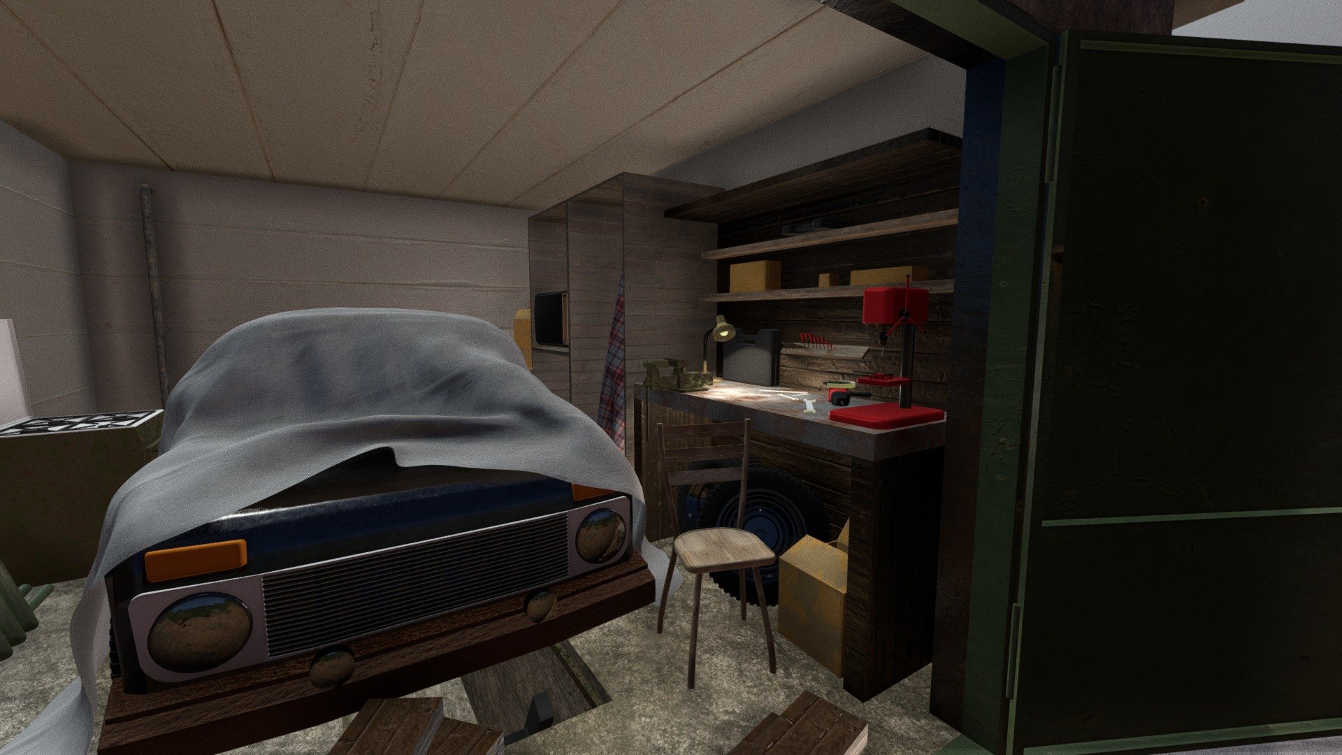 Post Soviet Garage in Ukraine - Download Free 3D model by vladySLAVE ...