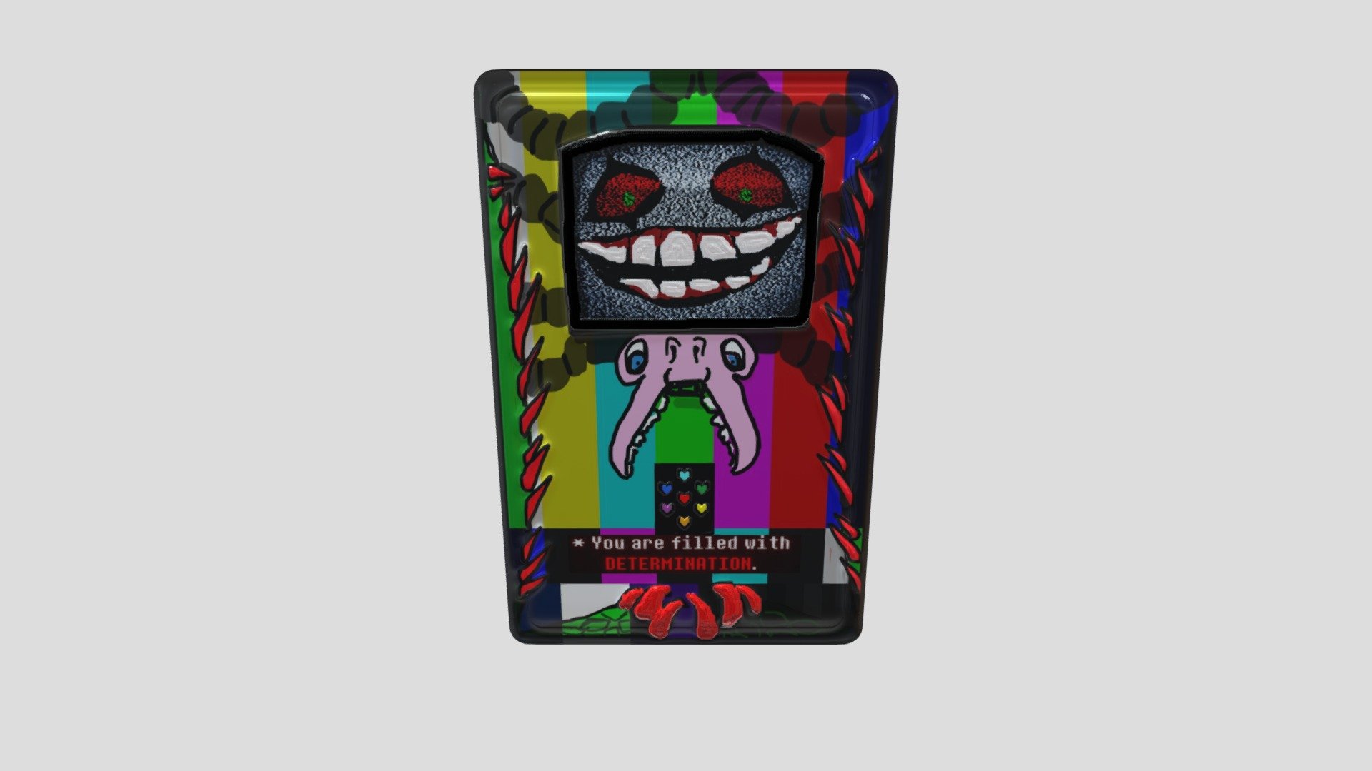 Undertale Card - 3D model by ronen910 [8c01e3d] - Sketchfab