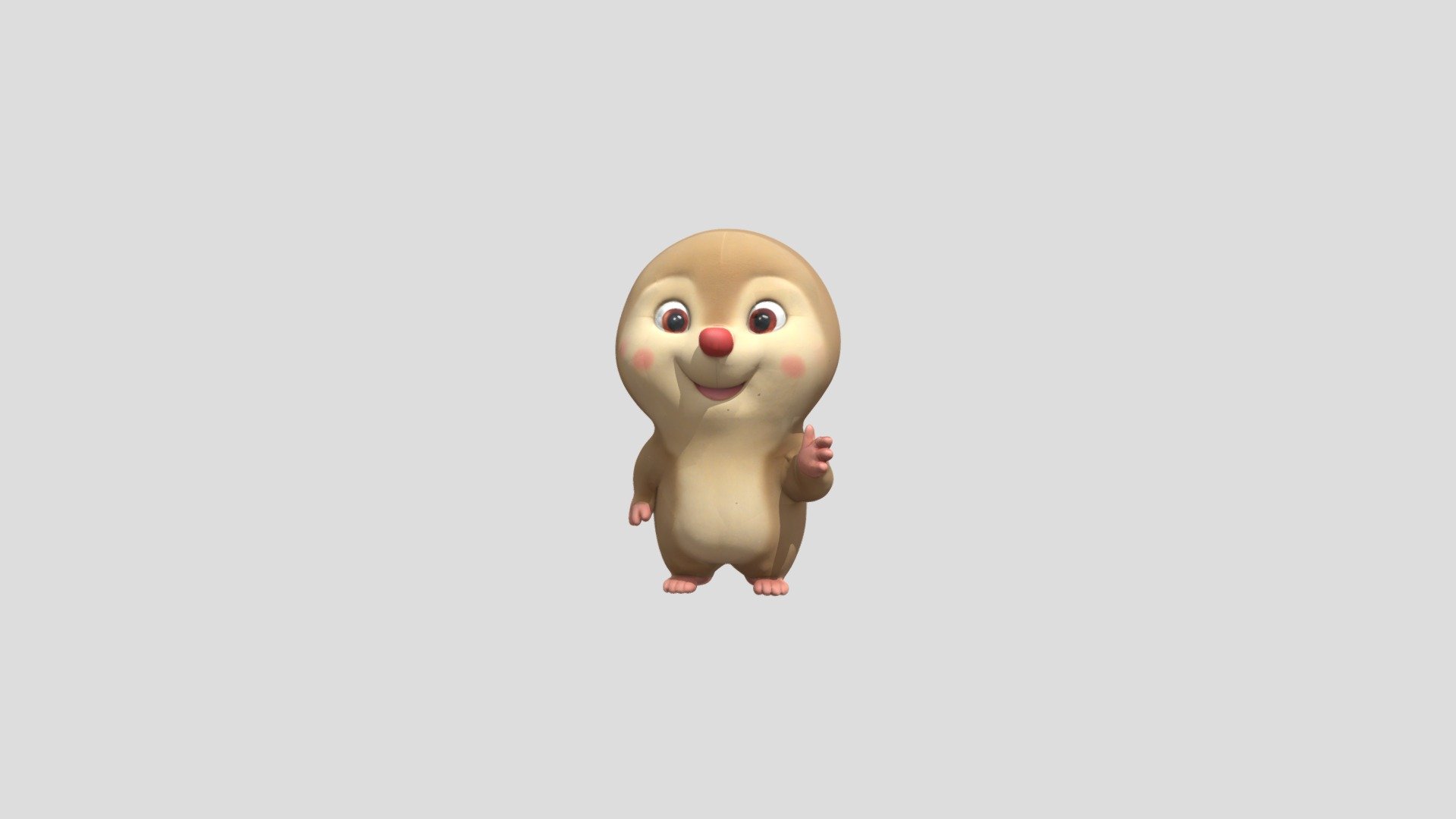 Friendly Forest Critter - 3D model by aneeshazna324 [8c030db] - Sketchfab