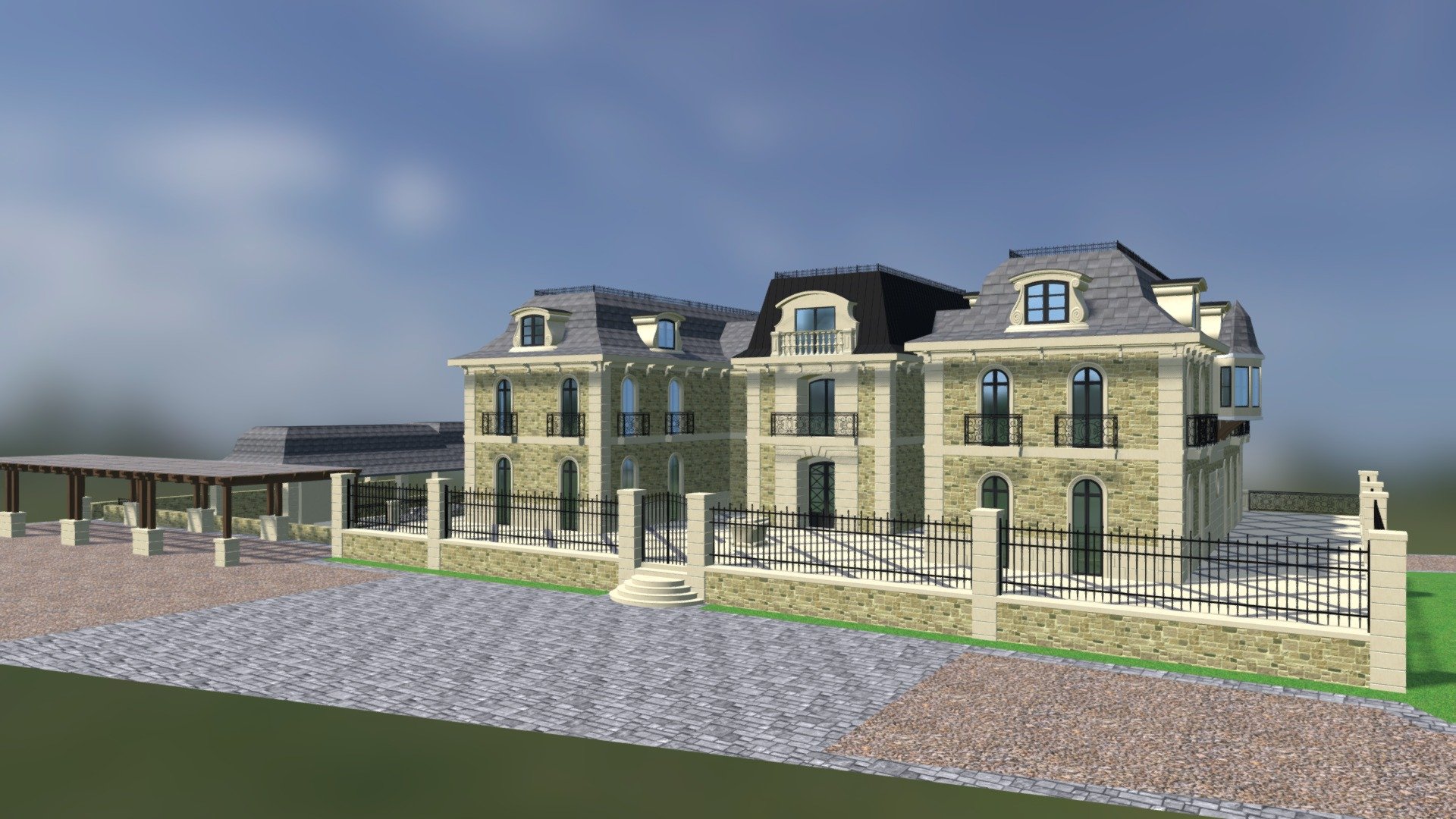 Almeida - 360 spin model of 3D house - 3D model by Render3DQuick ...