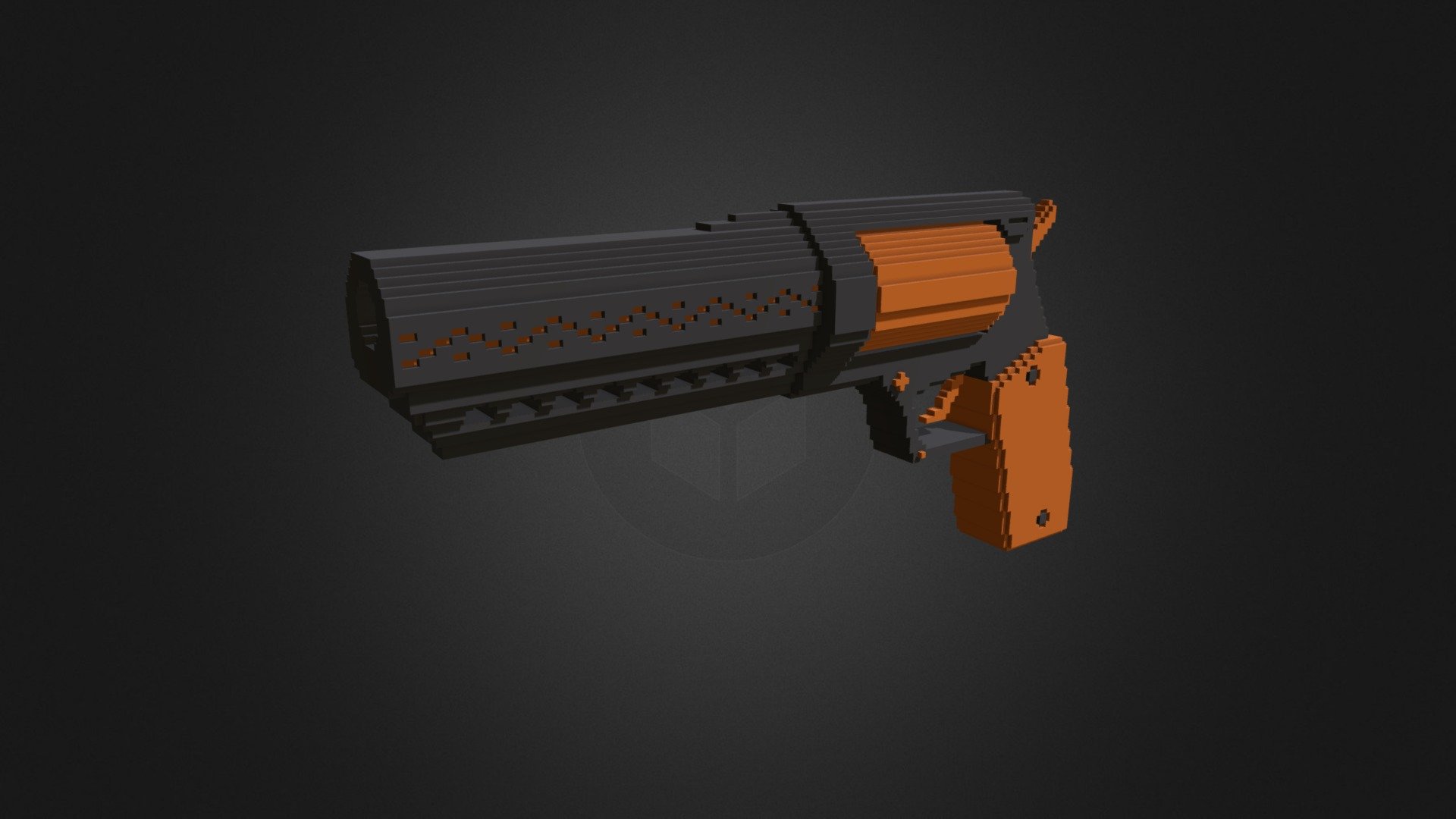 Voxel Revolver :Nitro (cubik 64x) - 3D model by Chara_Dreemurr [8c05cfc ...