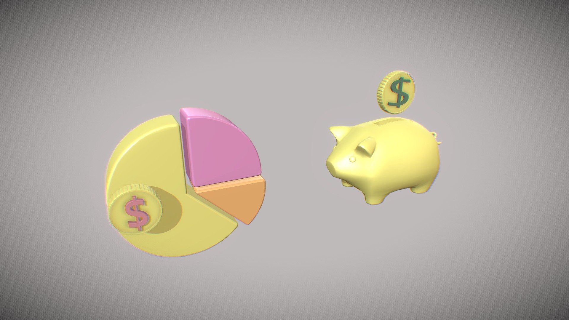 Icon economy 2 - Download Free 3D model by Kateryna (@nkkateruna ...