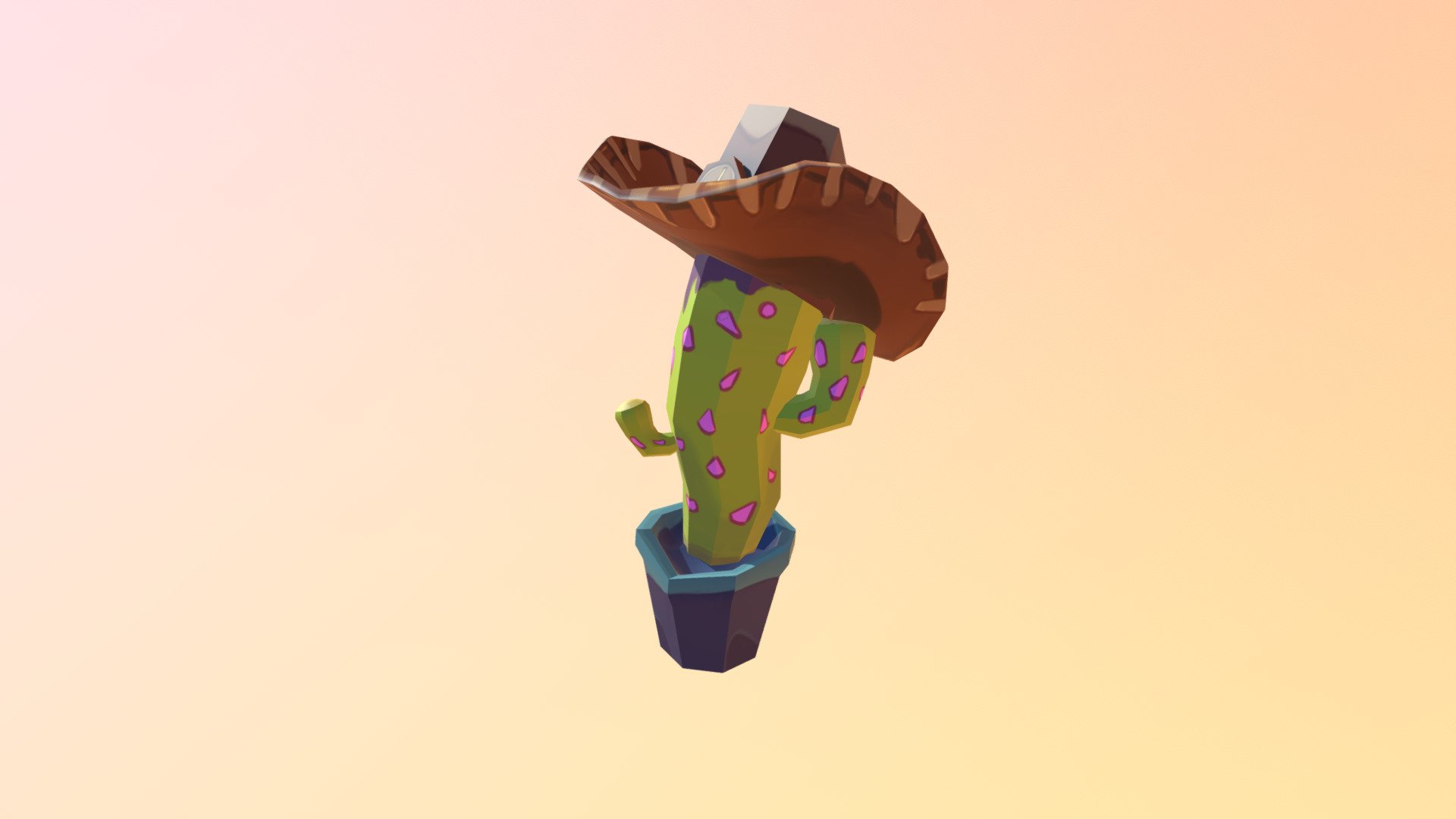 Cactus Animation - 3D model by larissa_d [8c08e39] - Sketchfab
