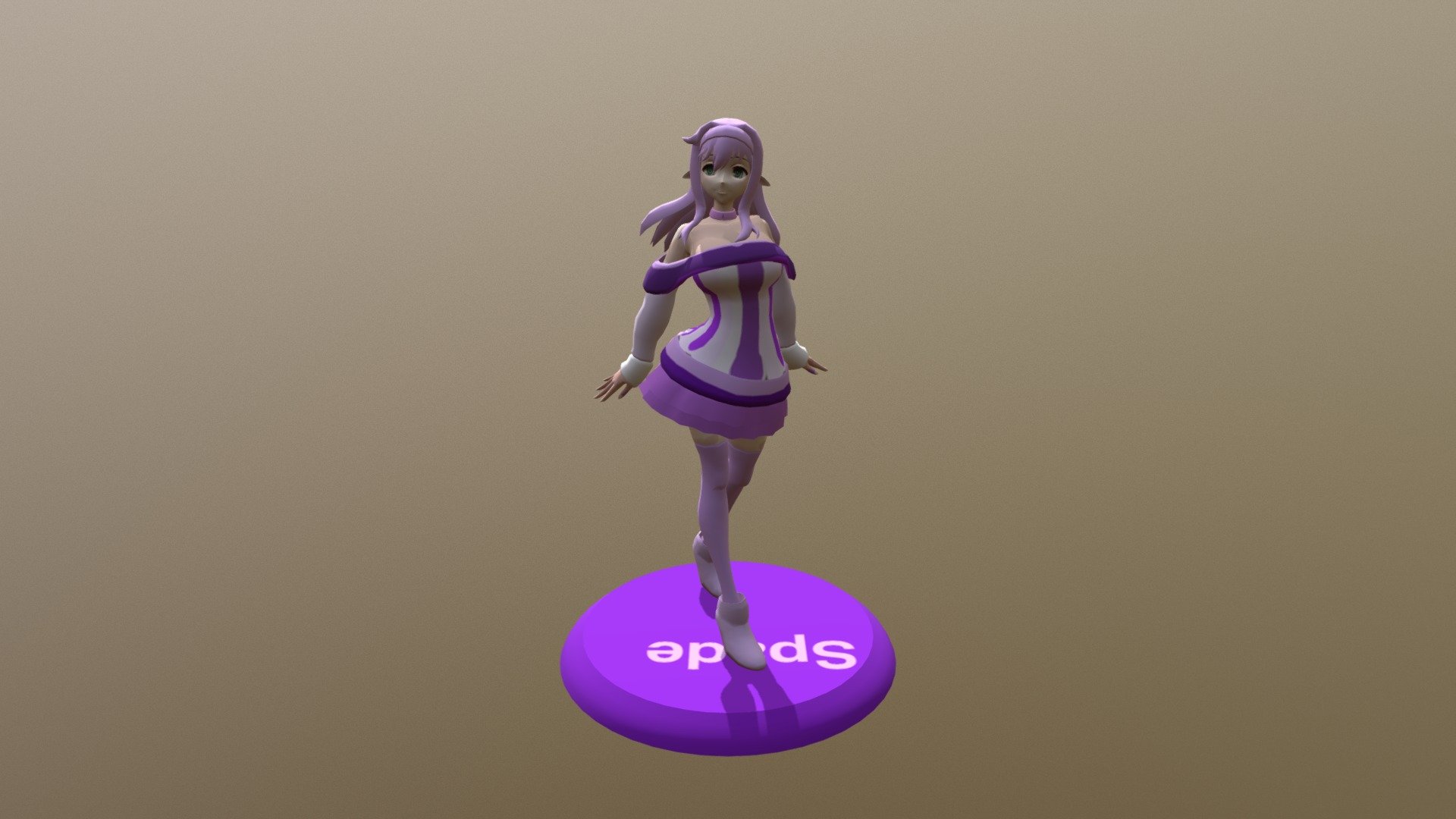 Spade girl - Download Free 3D model by Doggyseven [8c0bd6b] - Sketchfab
