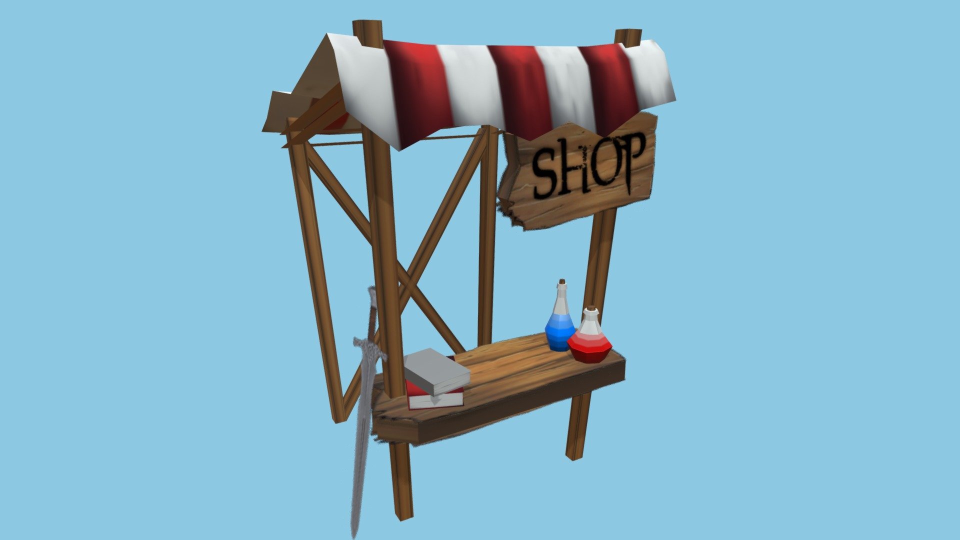 Shop 3Dmodel - 3D model by Mailny Sama (@miku55120) [8c0ced3] - Sketchfab