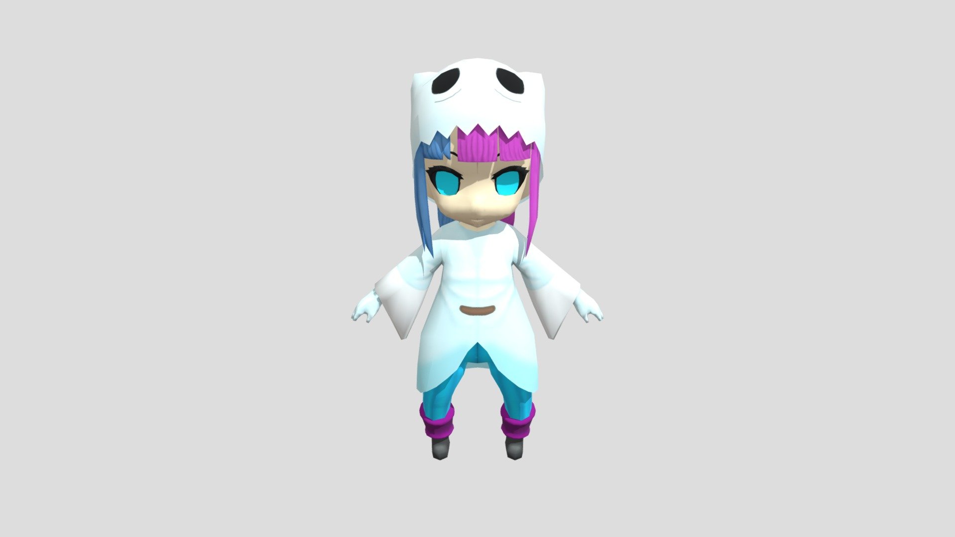 Chibi Character - 3D model by cmhg19 [8c0d187] - Sketchfab