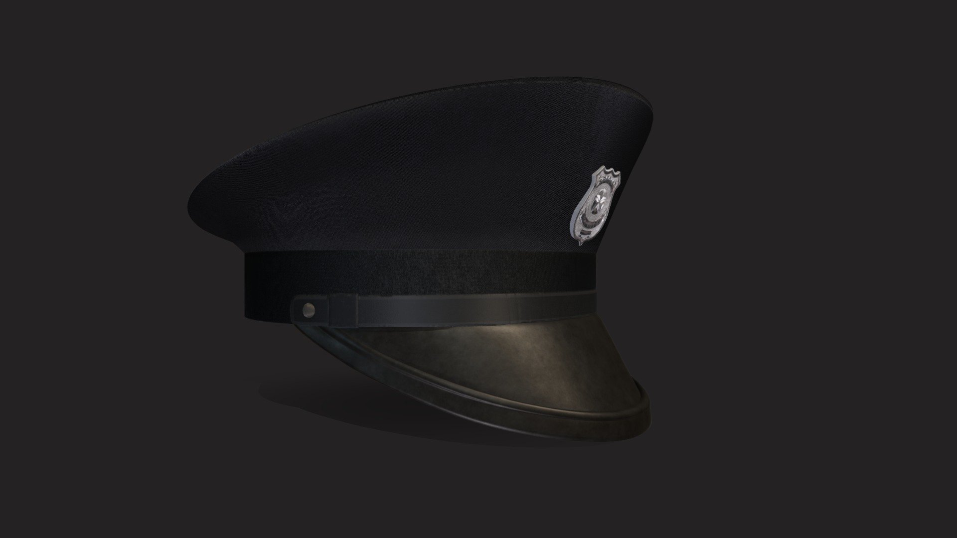 POLICE CAP 1 - Download Free 3D model by alexhanks (@alexhanks1 ...