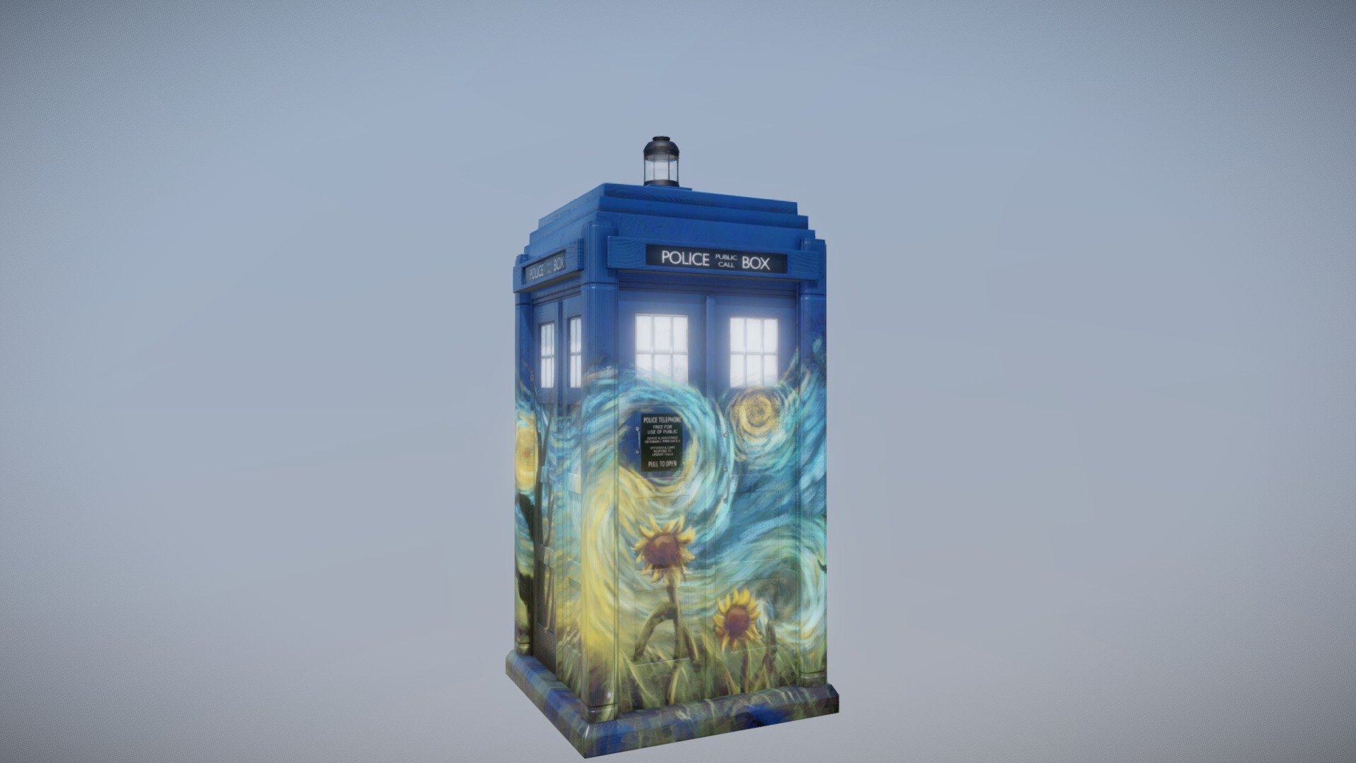 TARDIS - Homage to Vincent van Gogh - 3D model by TheTallOne [8c0e547 ...