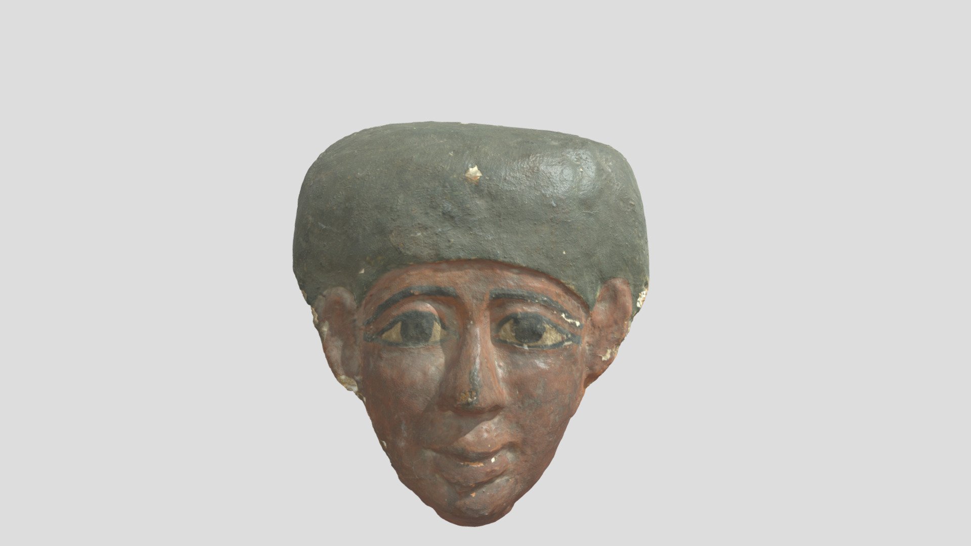 Mask from an anthropoid coffin, Z 17386 - Download Free 3D model by ...