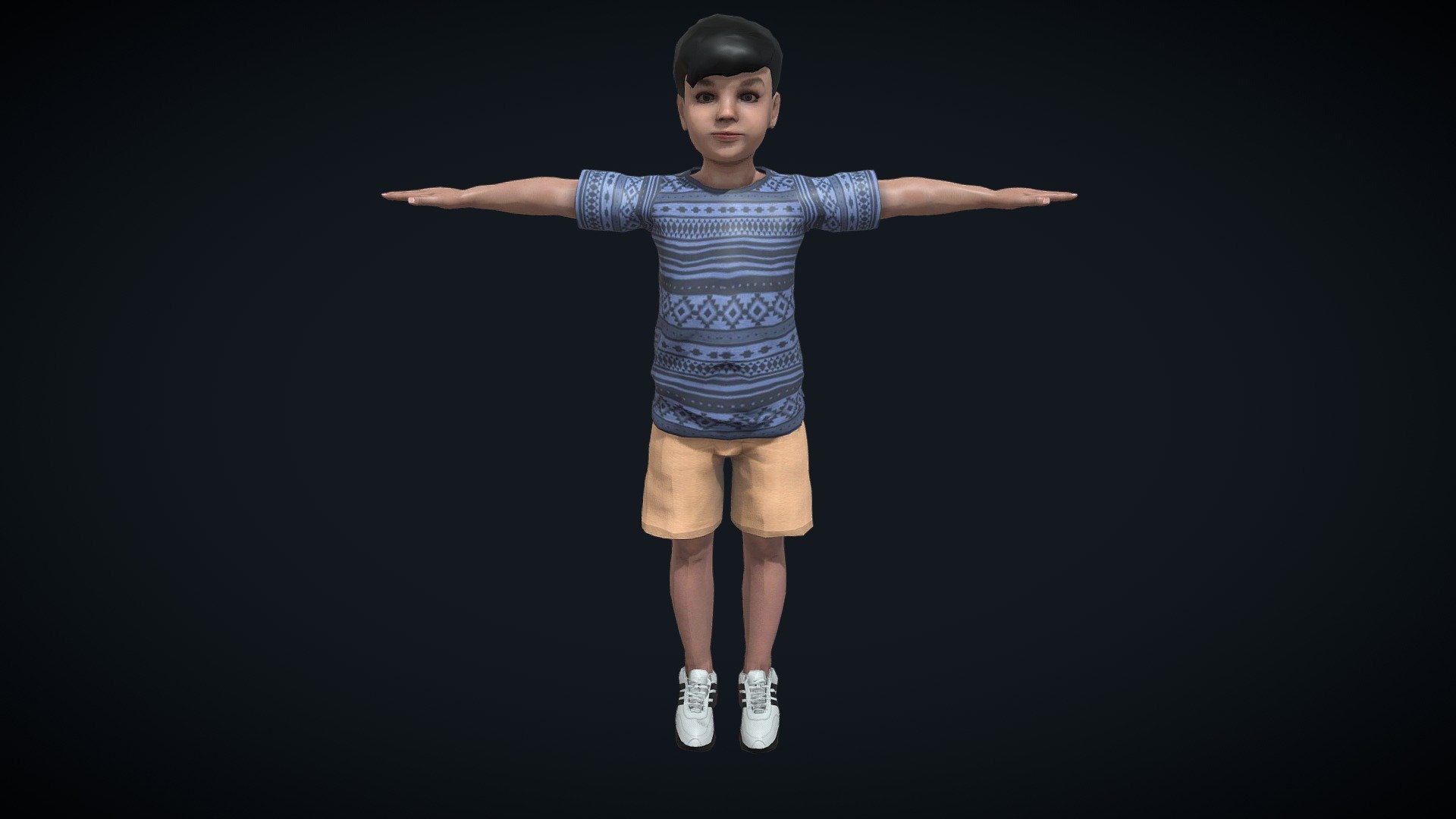 School Kids Character Full Body - Buy Royalty Free 3D model by Pixora ...