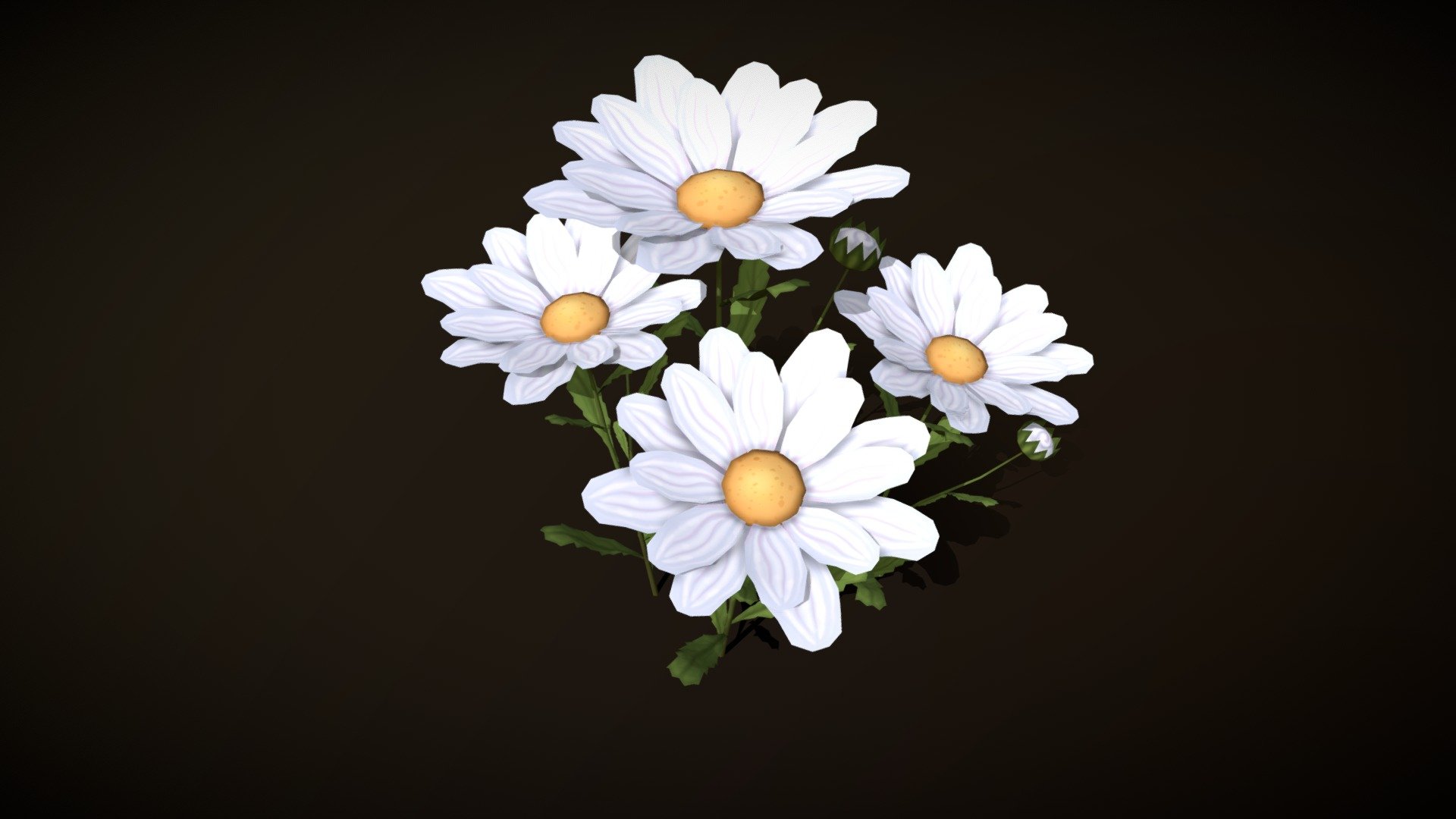 Hand painted flowers #3December2022Challenge - Buy Royalty Free 3D ...